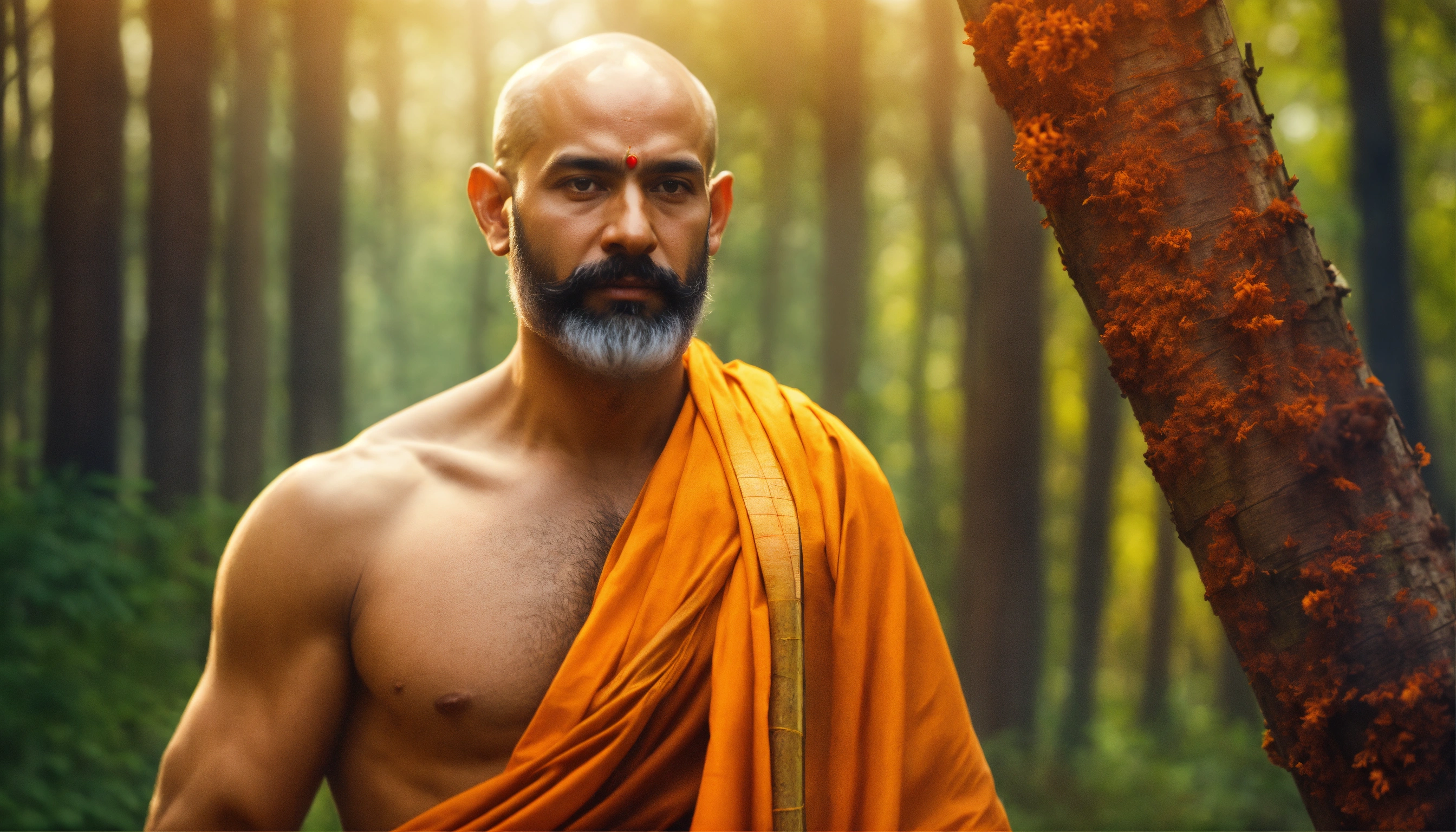 Lexica - Hindu saint without hair and without mustache , beard and ...