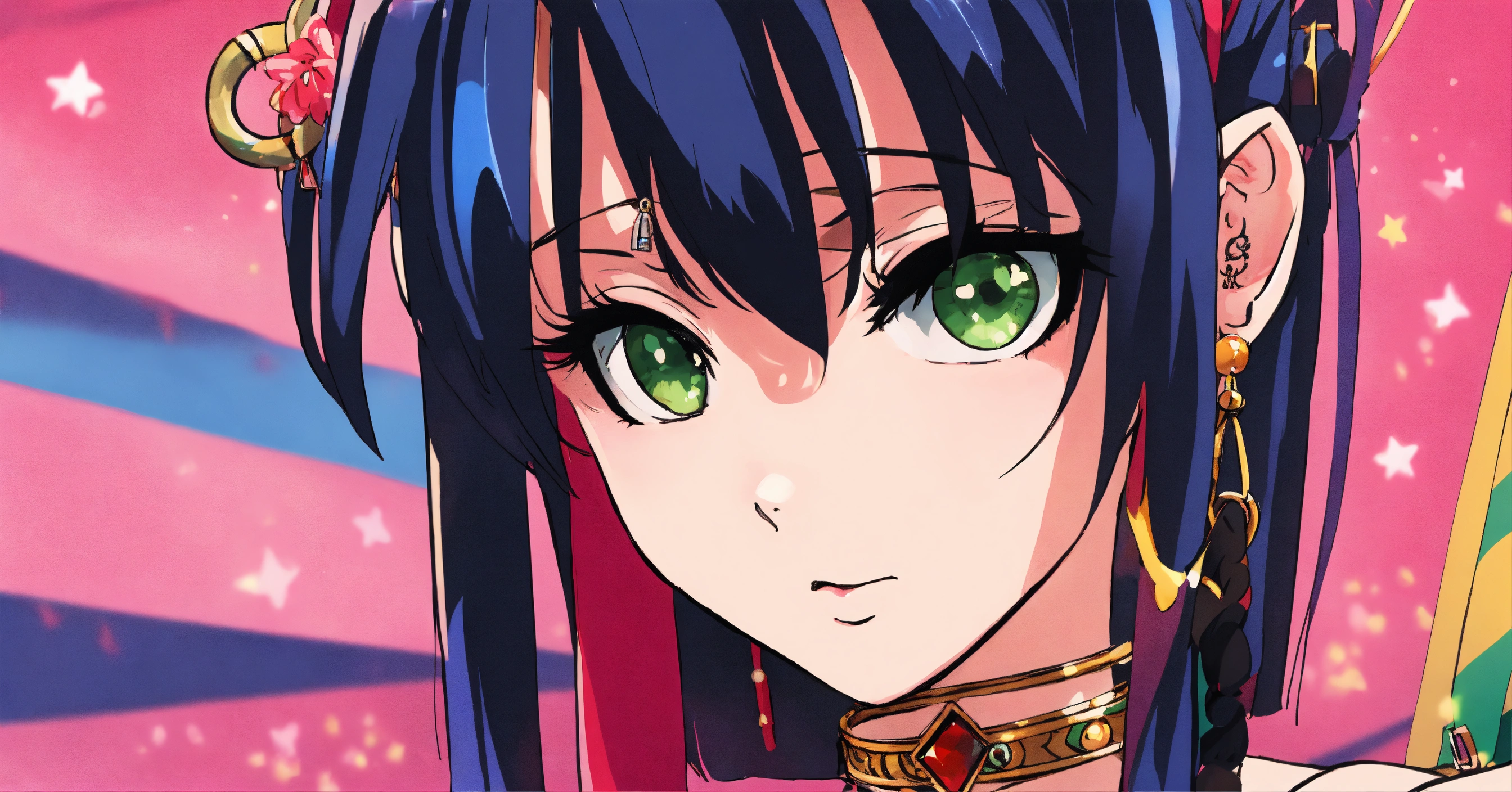 Lexica - A Magical transgender girl with emo cut black hair, bangs that ...