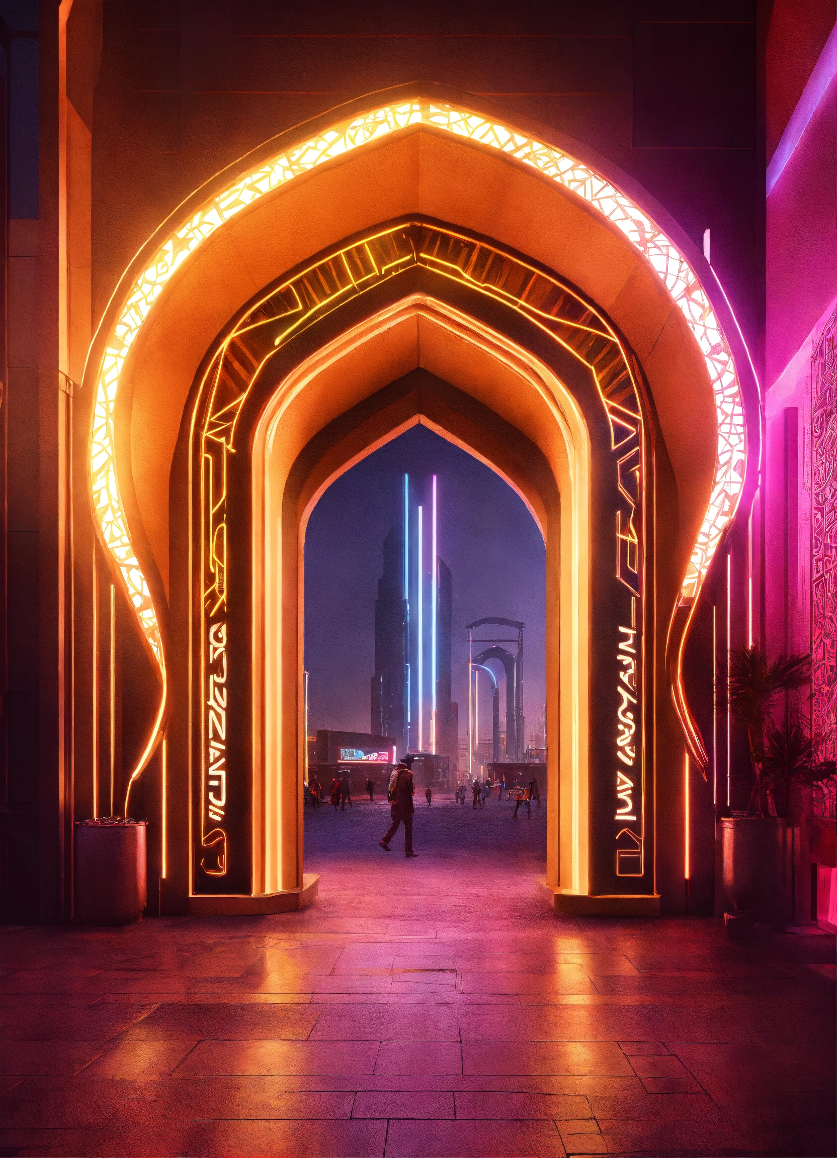 Lexica - Generate an image of the entrance of the esports venue ...