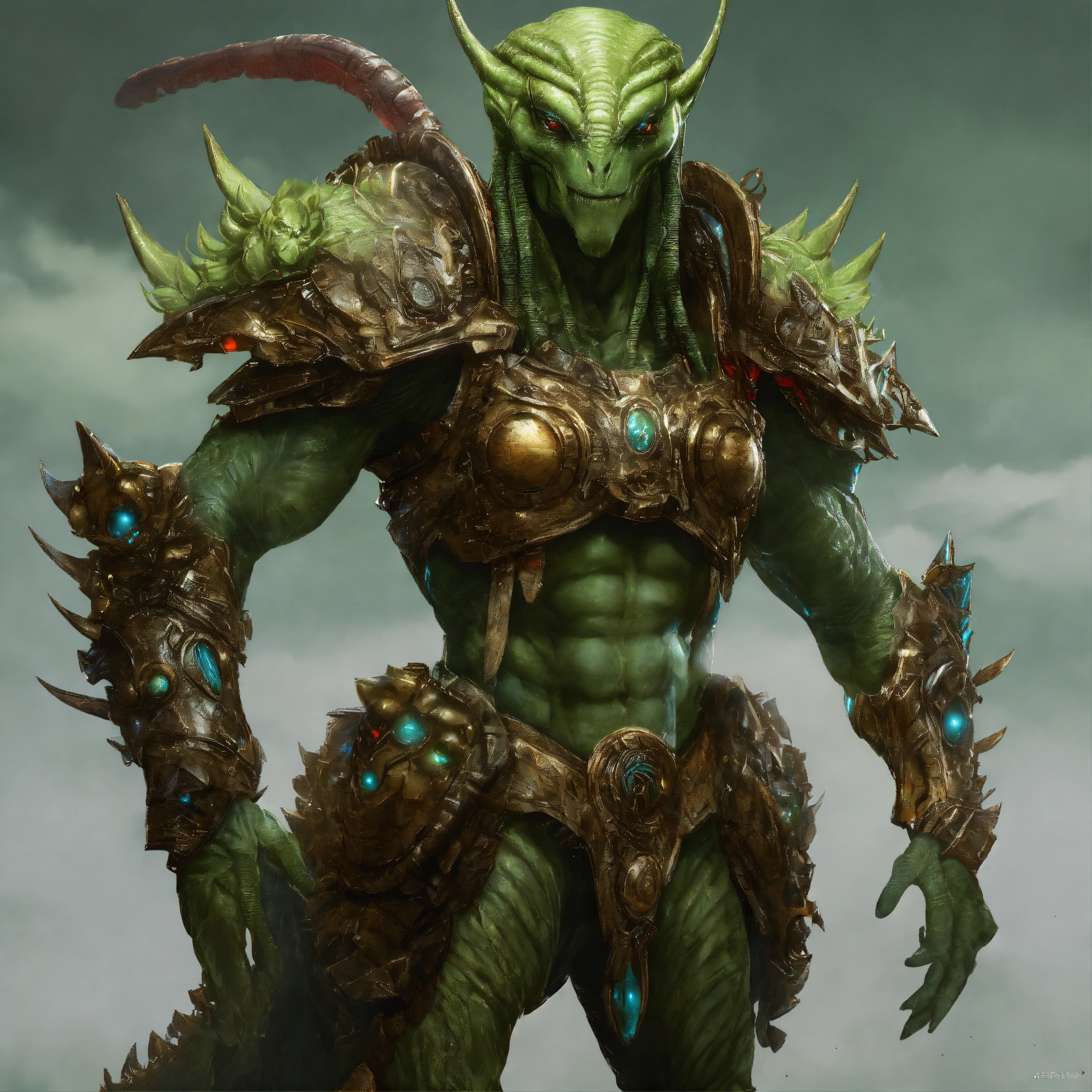 Lexica - Full length ultra high-definition handsome alien creature ...