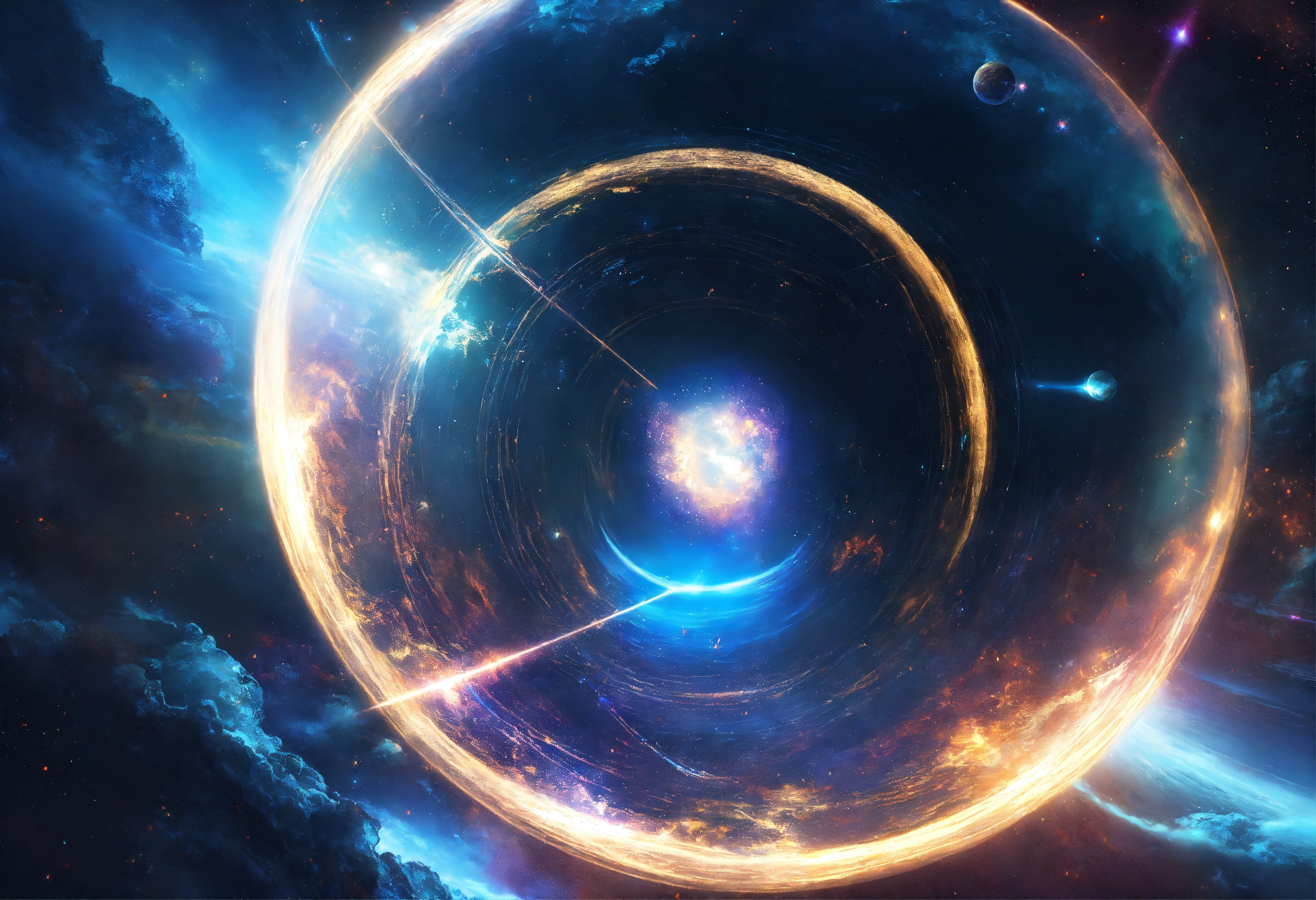 Lexica - Blue energy ray from infinite in space