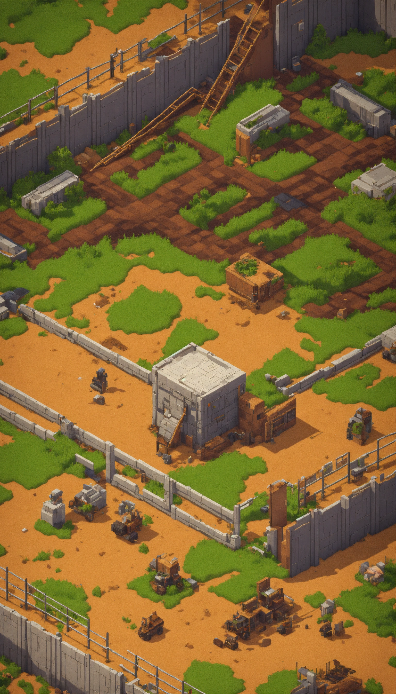 Lexica - Isometric top down close up zoomed in simple blocky pixel ...