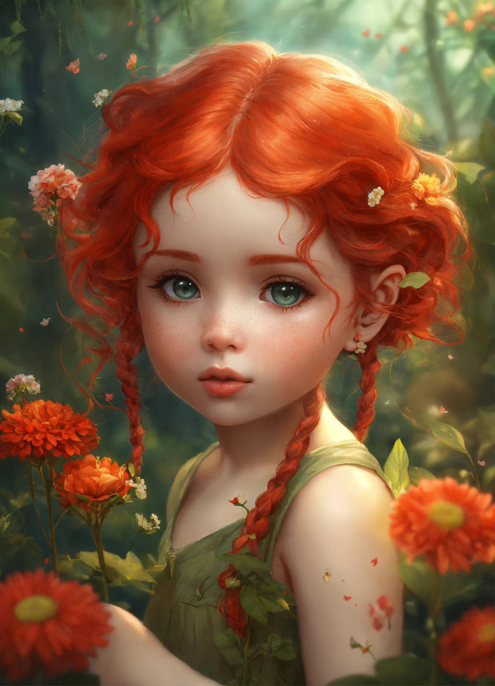 Lexica - Shot full body of a sweetness Baby Fairy chibi Girl freckled ...