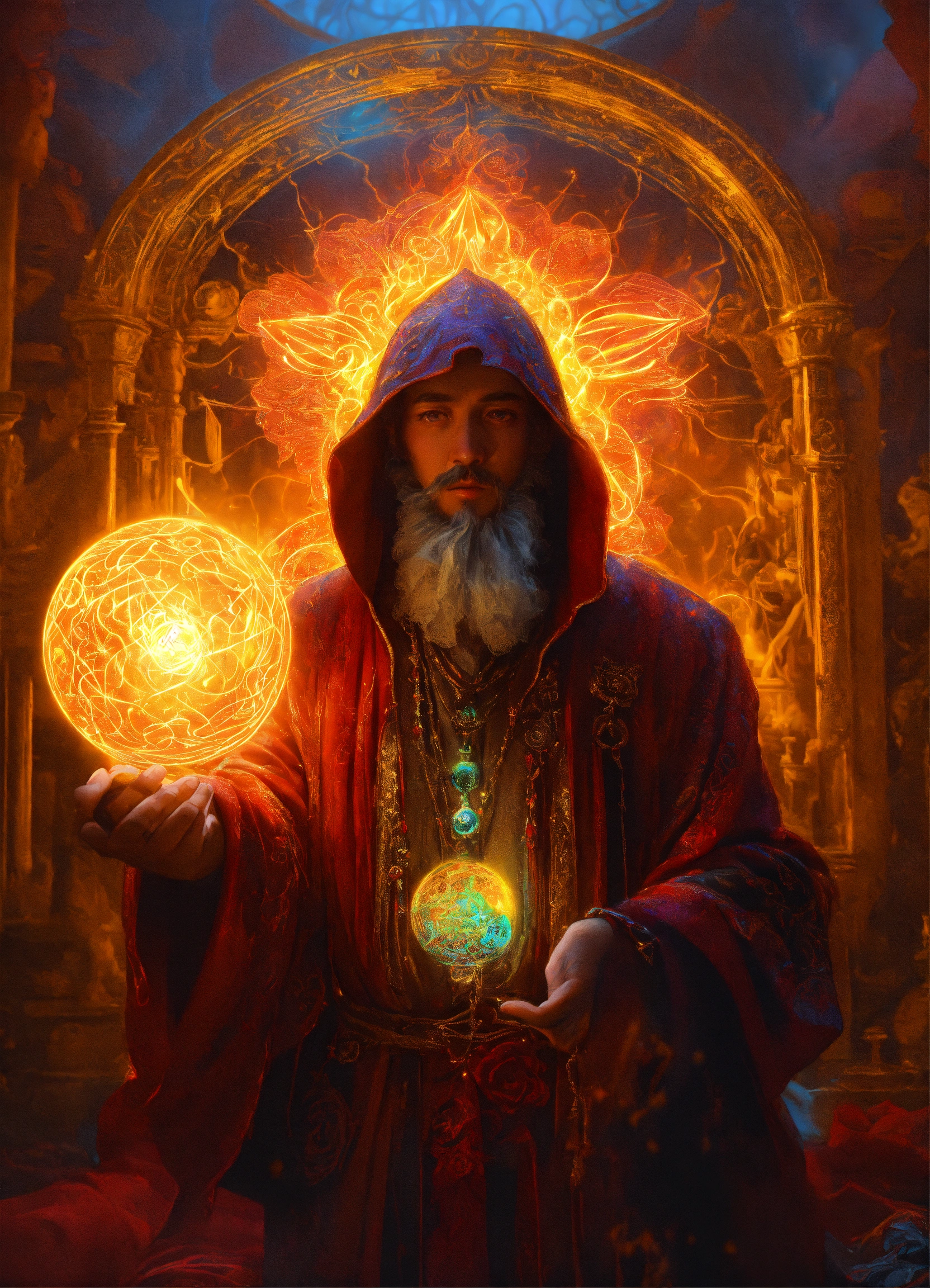 Lexica - Incredibly detailed, The Conjurer with glowing Luminous ...