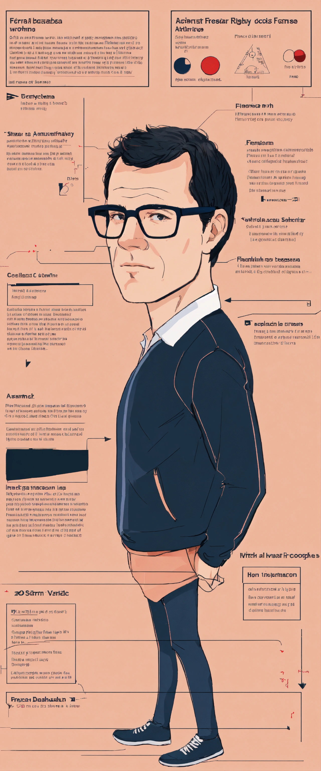 Lexica - Portrait of a french rugby coach wearing a pair of oversized ...