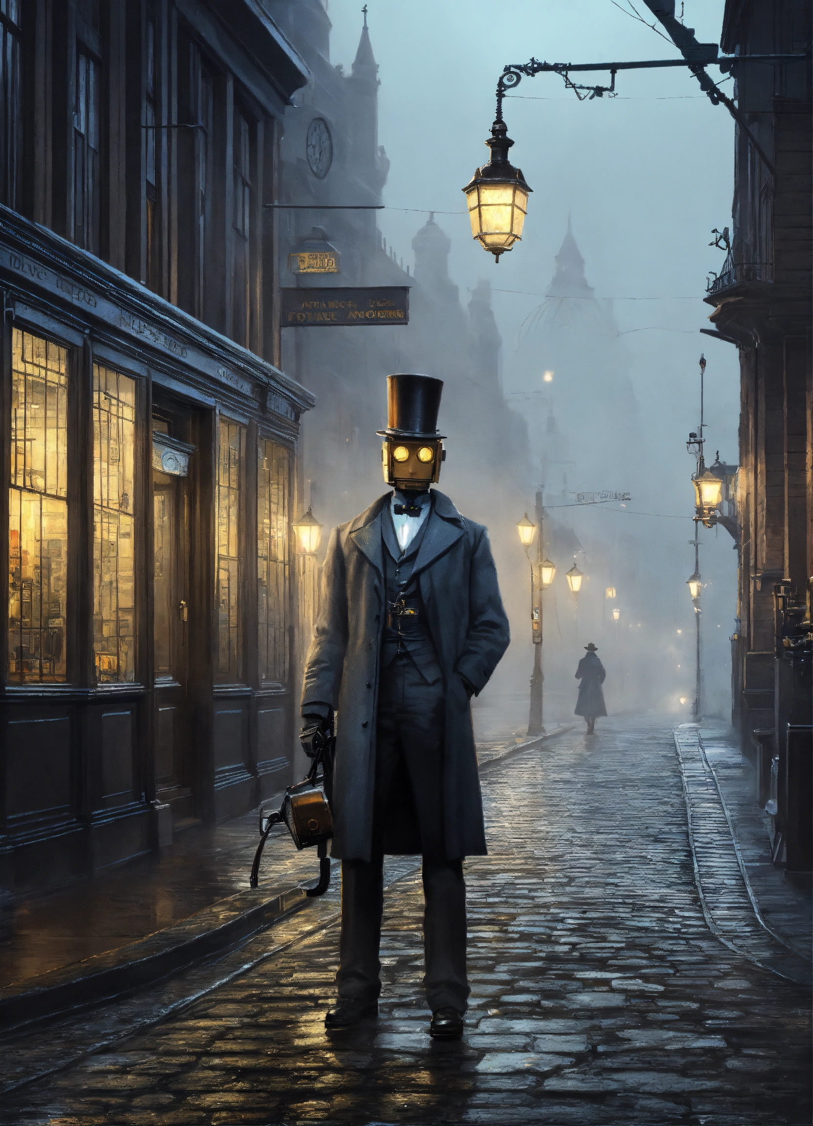 Lexica - Victorian futuristic robot android detective ,robotic suite ...