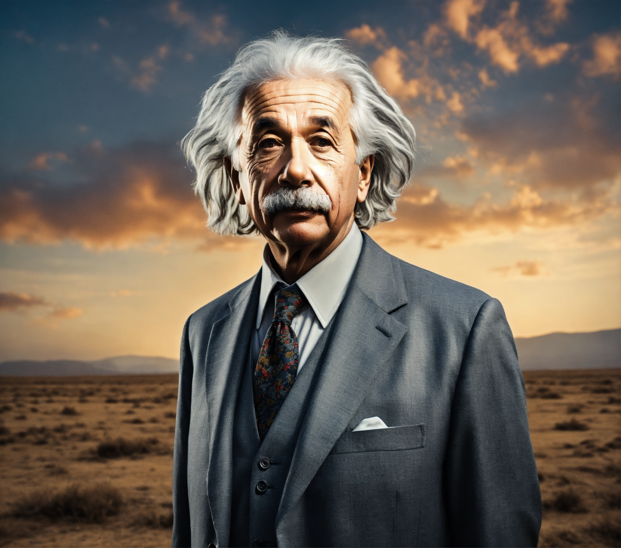 Lexica - Albert einstein mid 40s wearing a modern suit posing for ...