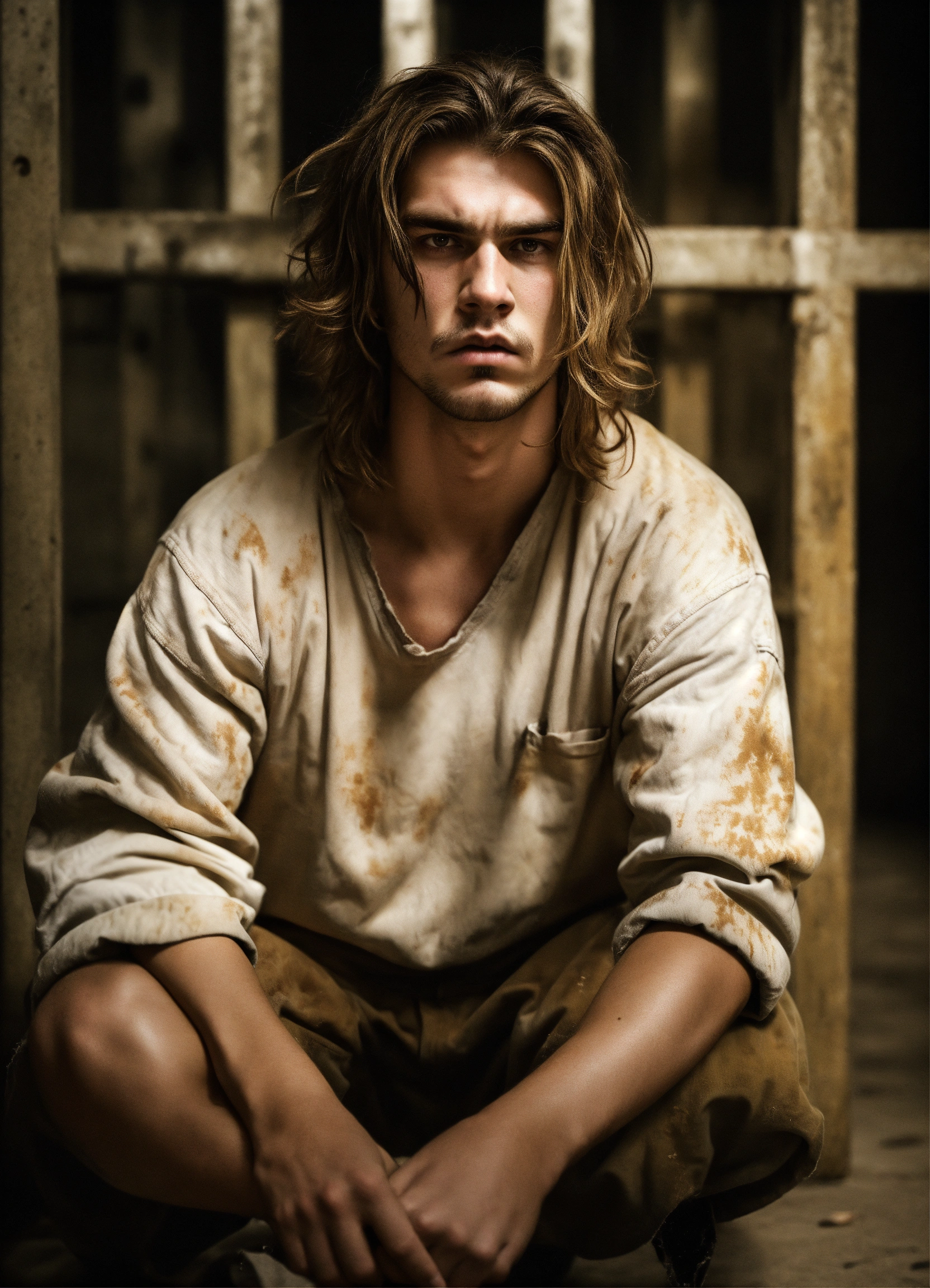 Lexica - A highly realistic photograph of a white menacing 21 years old ...