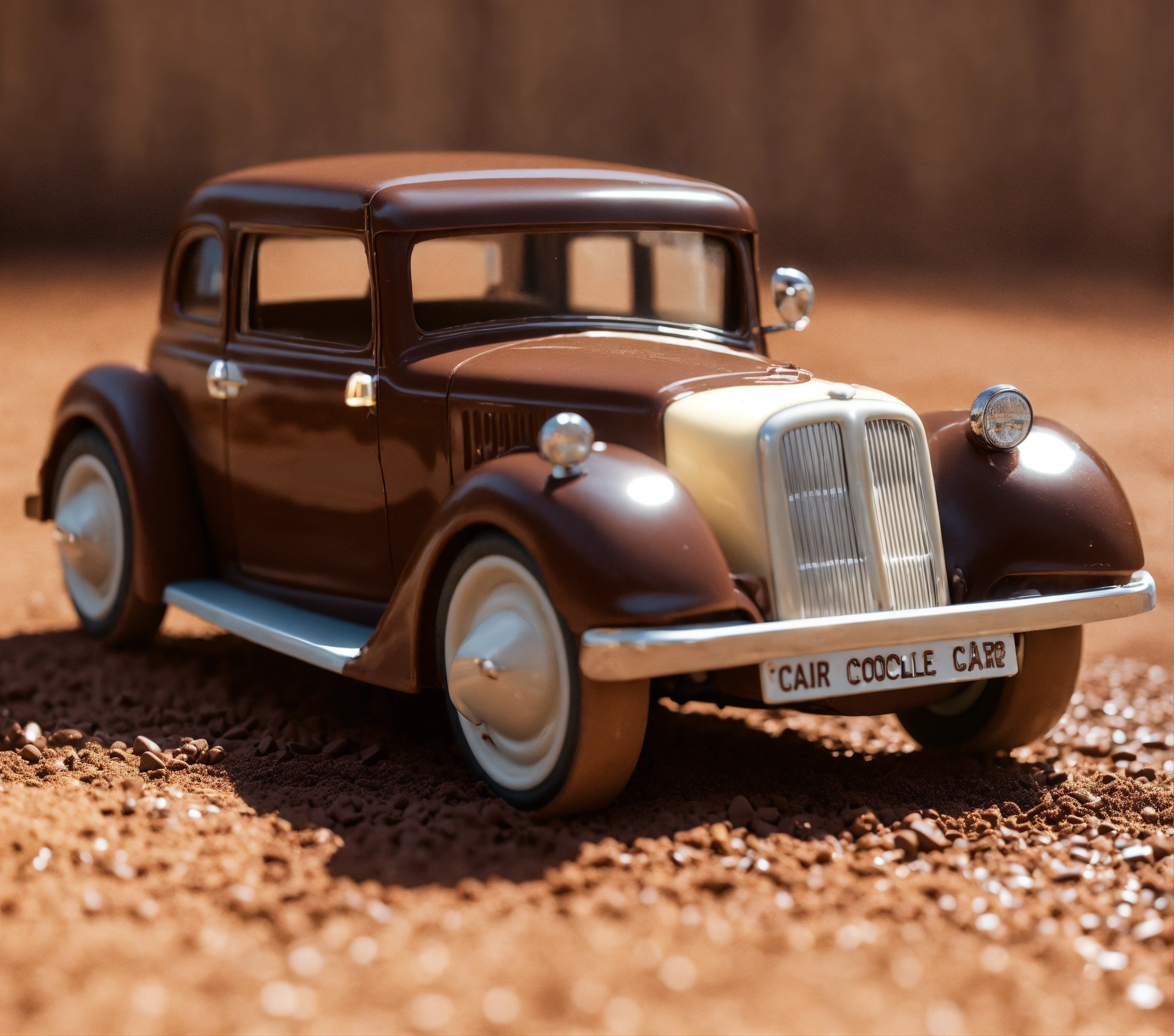 Lexica - Car chocolate front half white and back half dark moulding ...