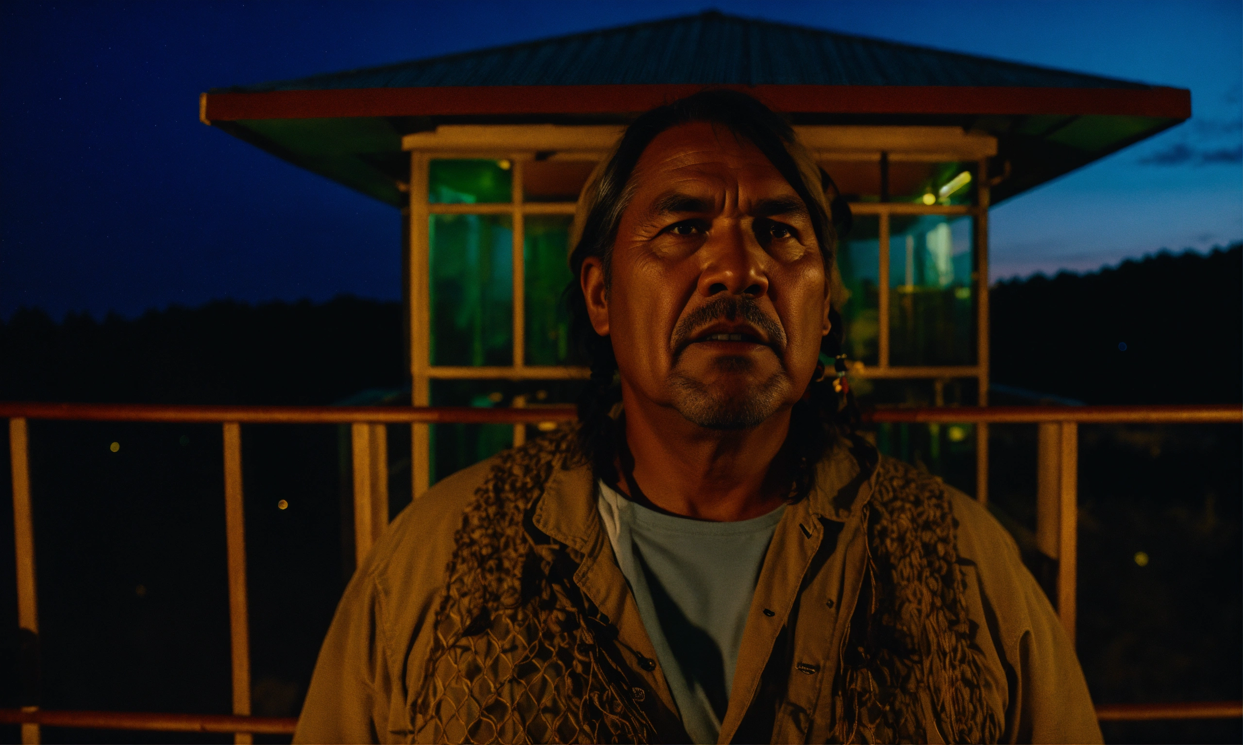 Lexica - Scared unique expressive middle-aged fire tower lookout man ...