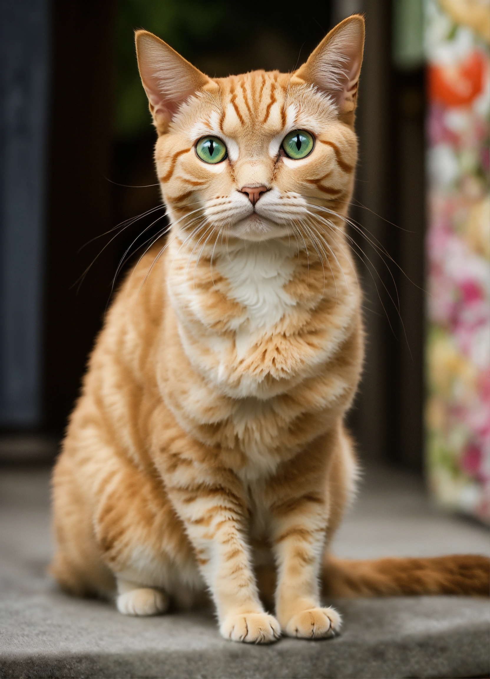 Lexica - Deformed cat. Completely wrong proportions. Unusual face