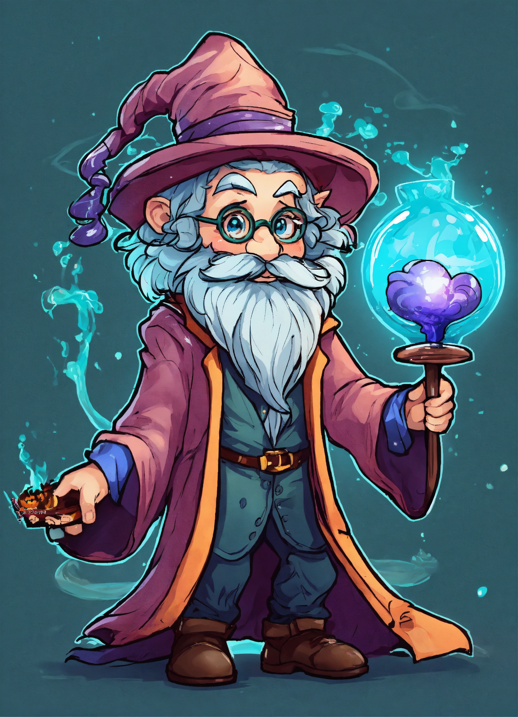 Lexica - Generate a cute The Mad wizard Scientist in Haloween ...