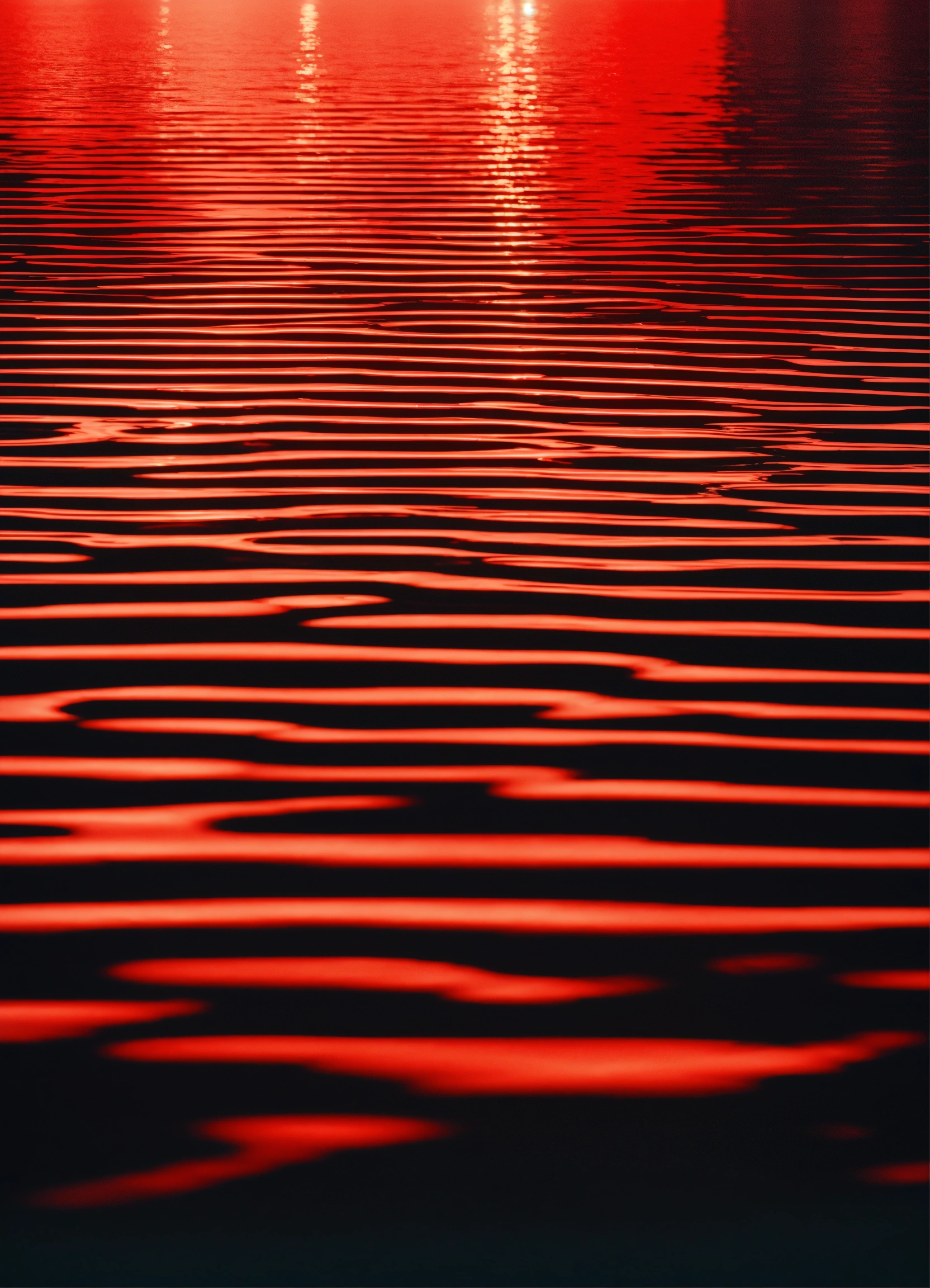 Lexica - Hyper realistic opaque red metallic rays of light reflecting ...