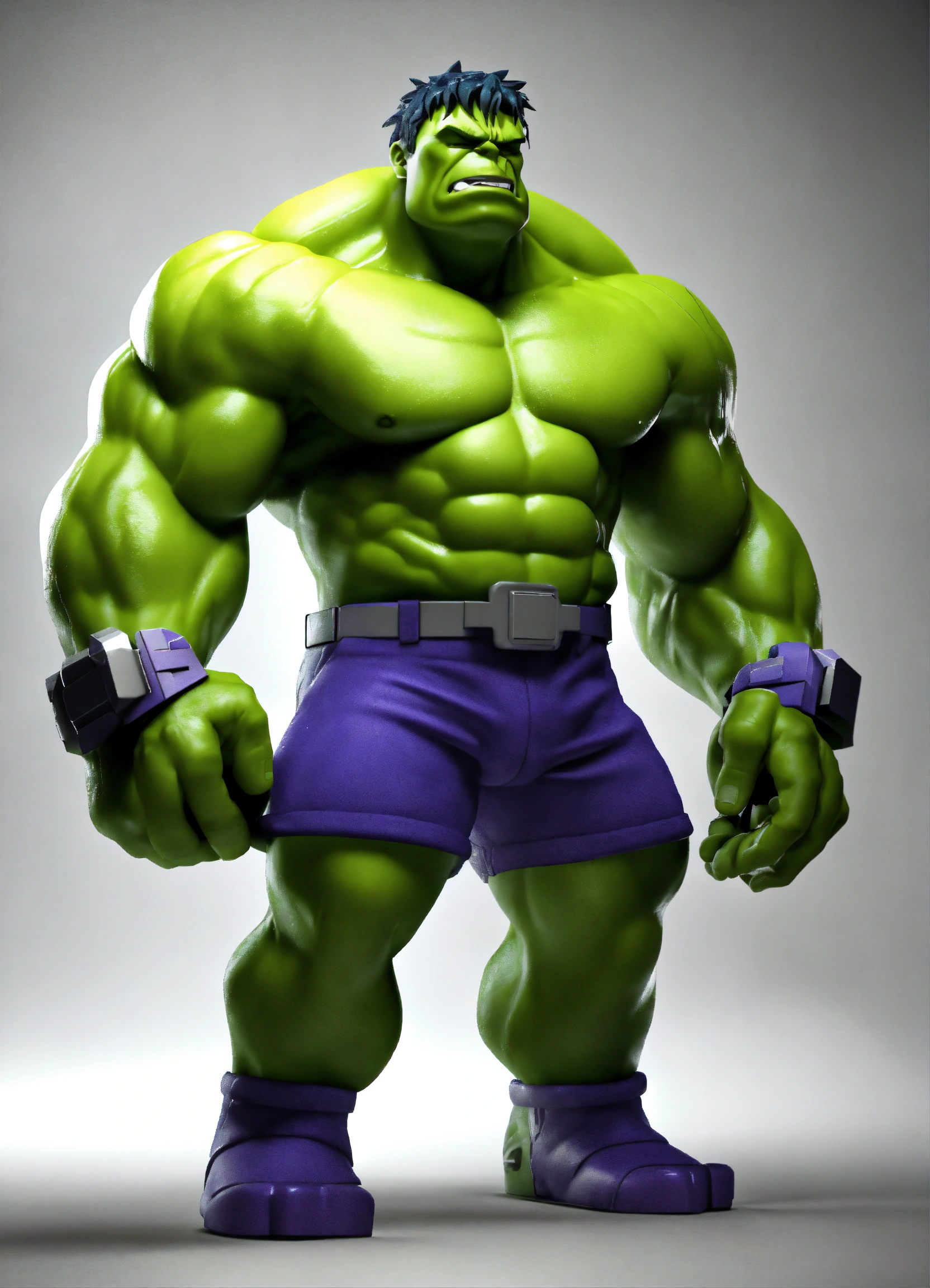 Lexica - Cute 3d render simple cartoon of toy art Hulk