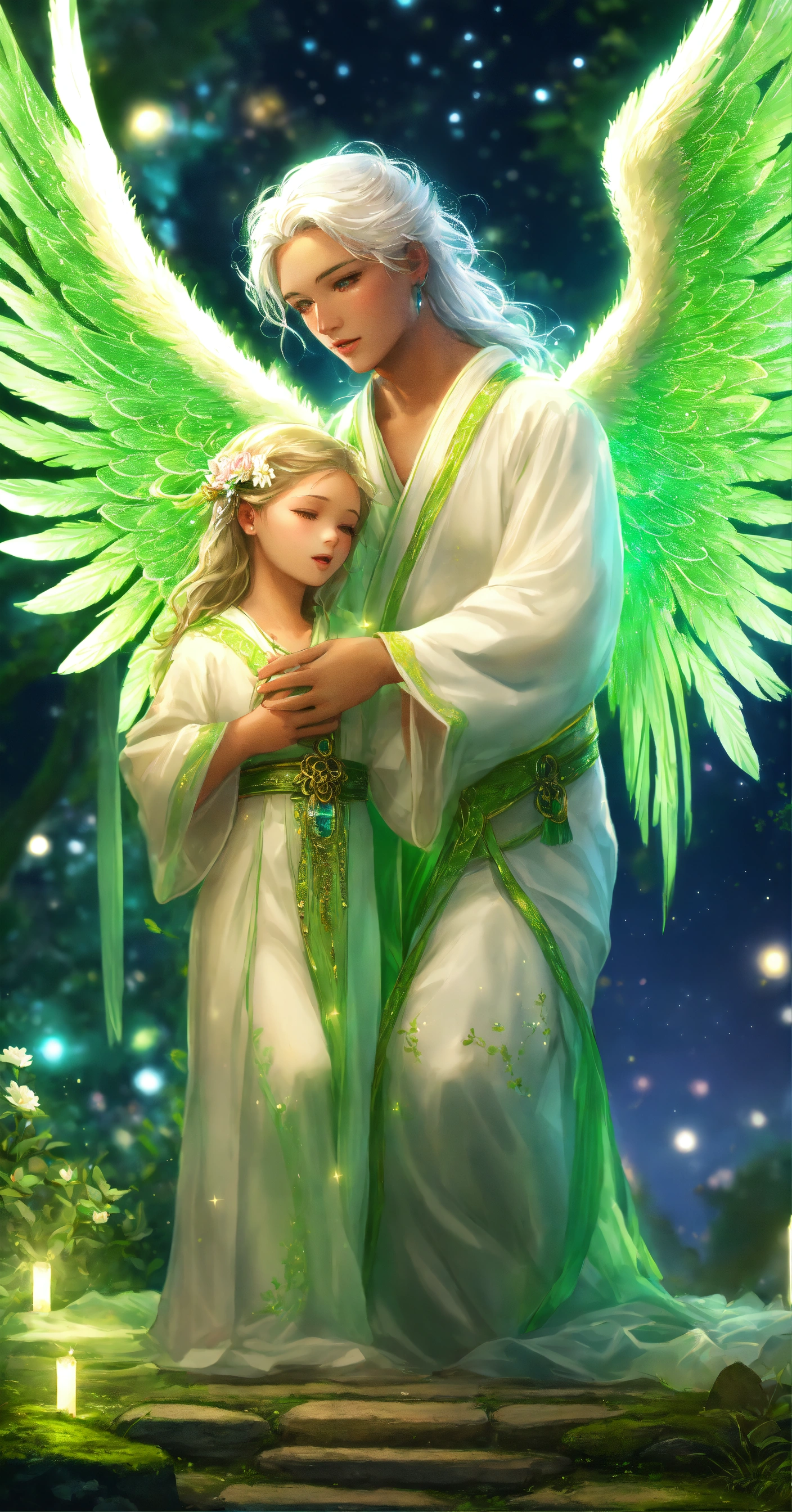 Lexica - 2 Guardian Angels, one is a boy and the other angel is a 7 ...