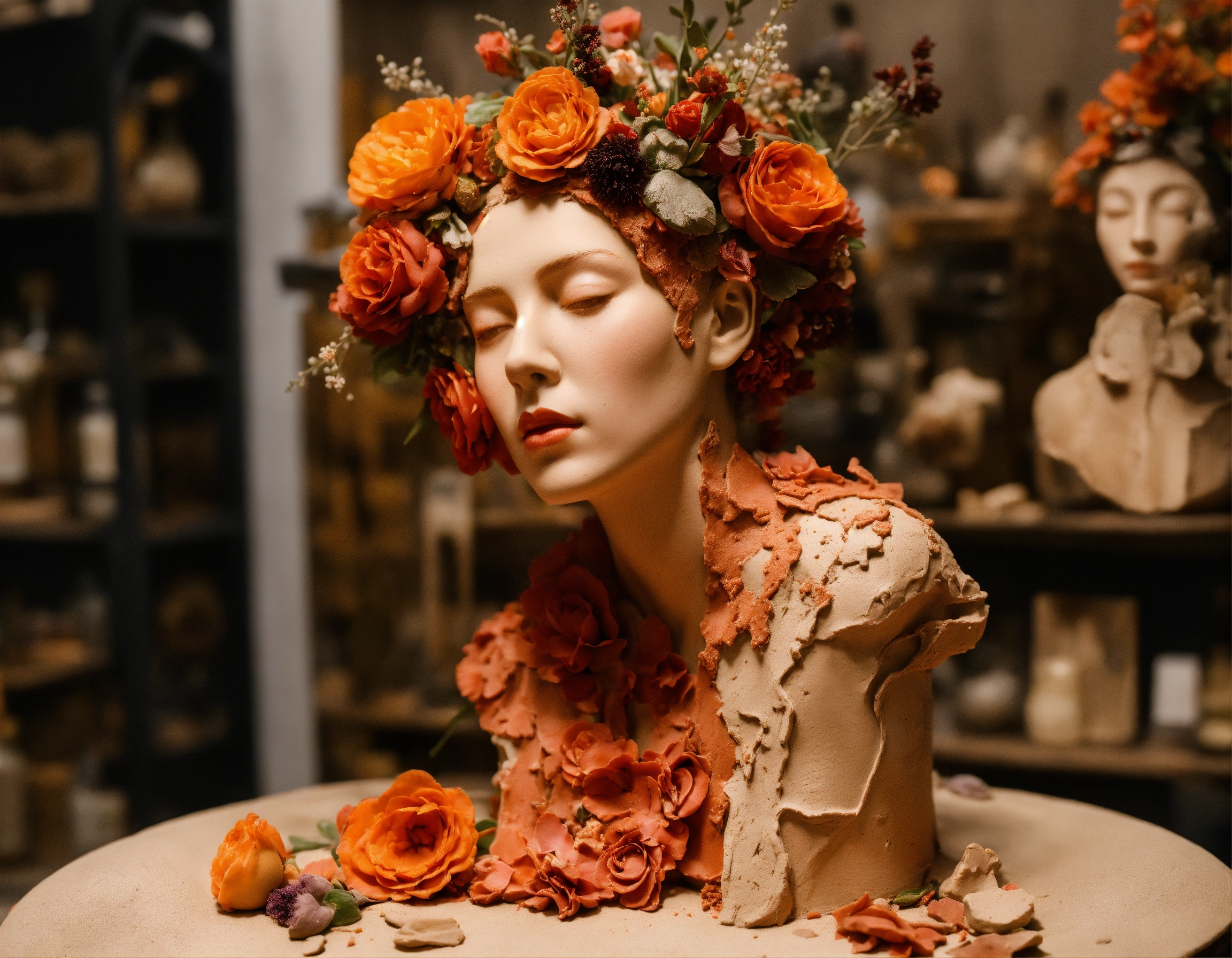 Lexica - Hand-made modeling clay work. flesh and bones immersive ...