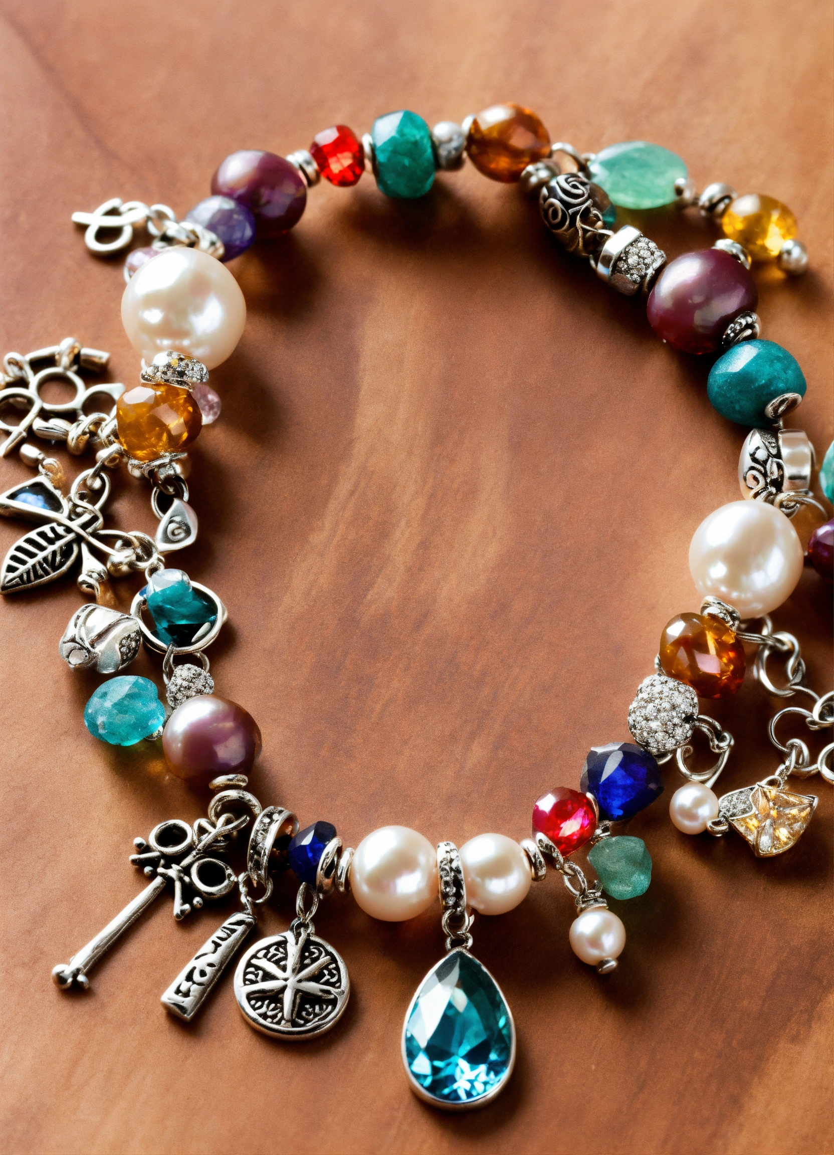 Lexica - A mix of different types of charms and charms on a pearl and ...