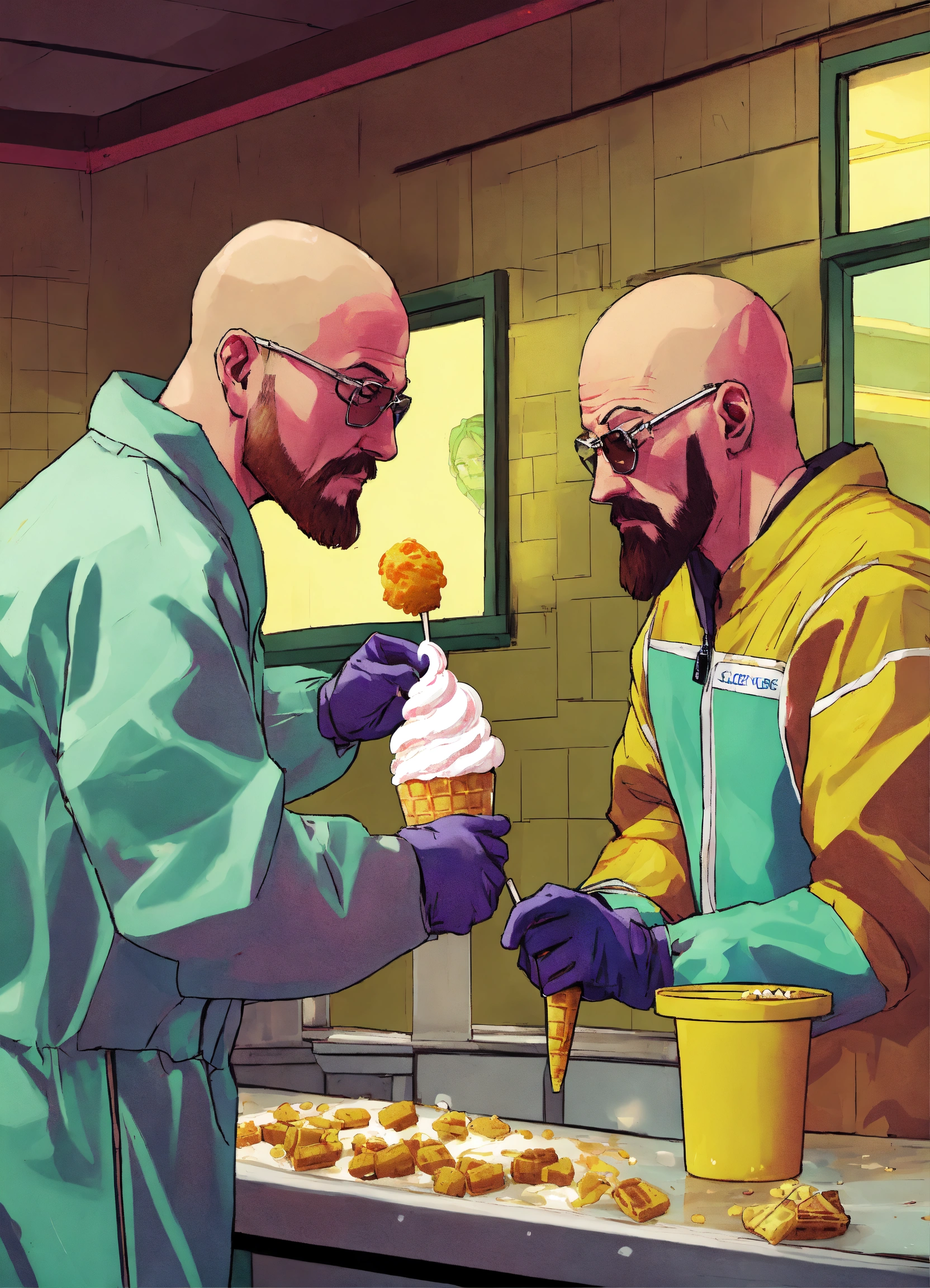 Lexica - Jesse pinkman with a beard and walter white from breaking bad ...