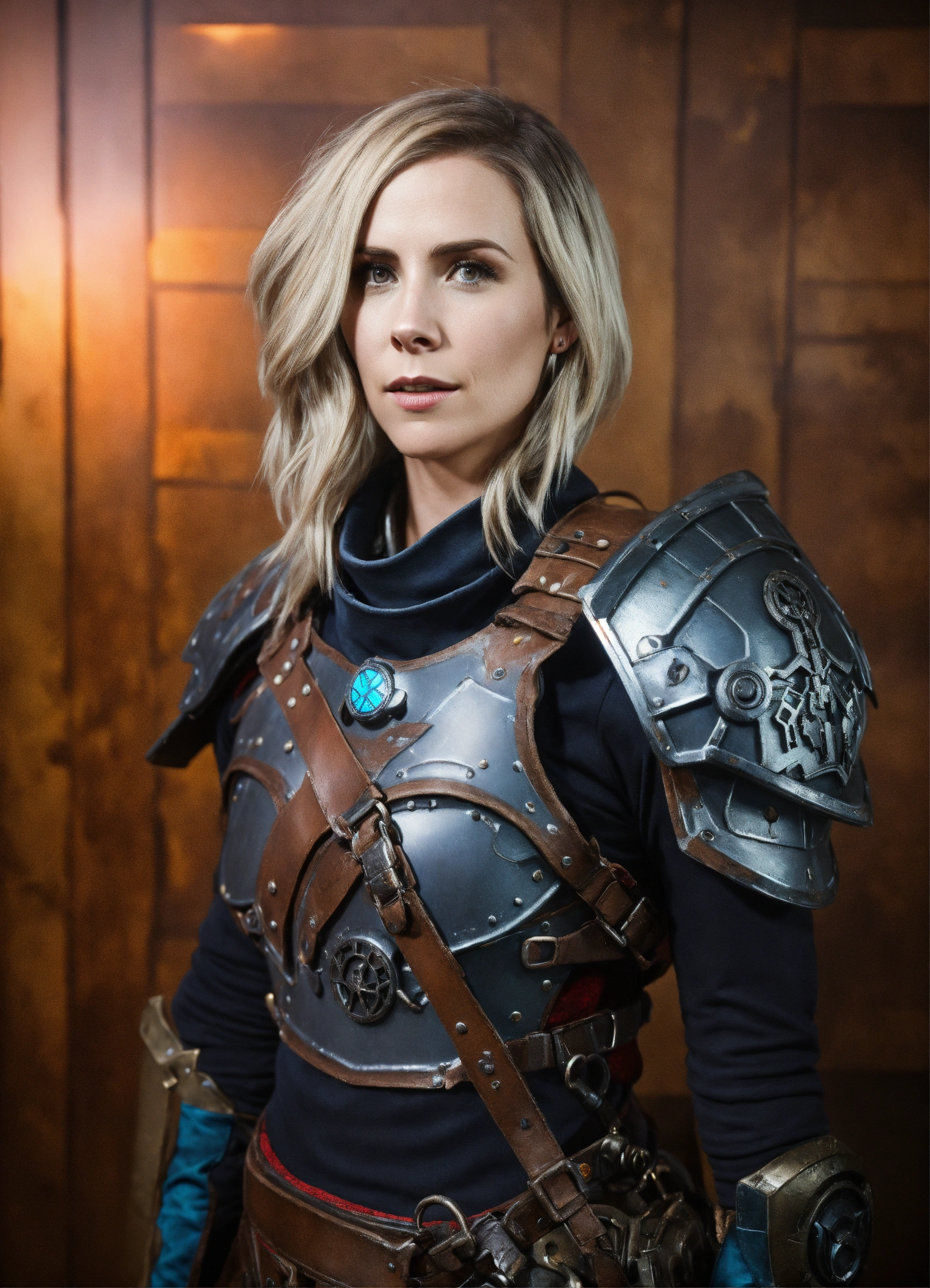 Lexica - Laura Bailey of Critical Role wearing metal armor from Gears ...