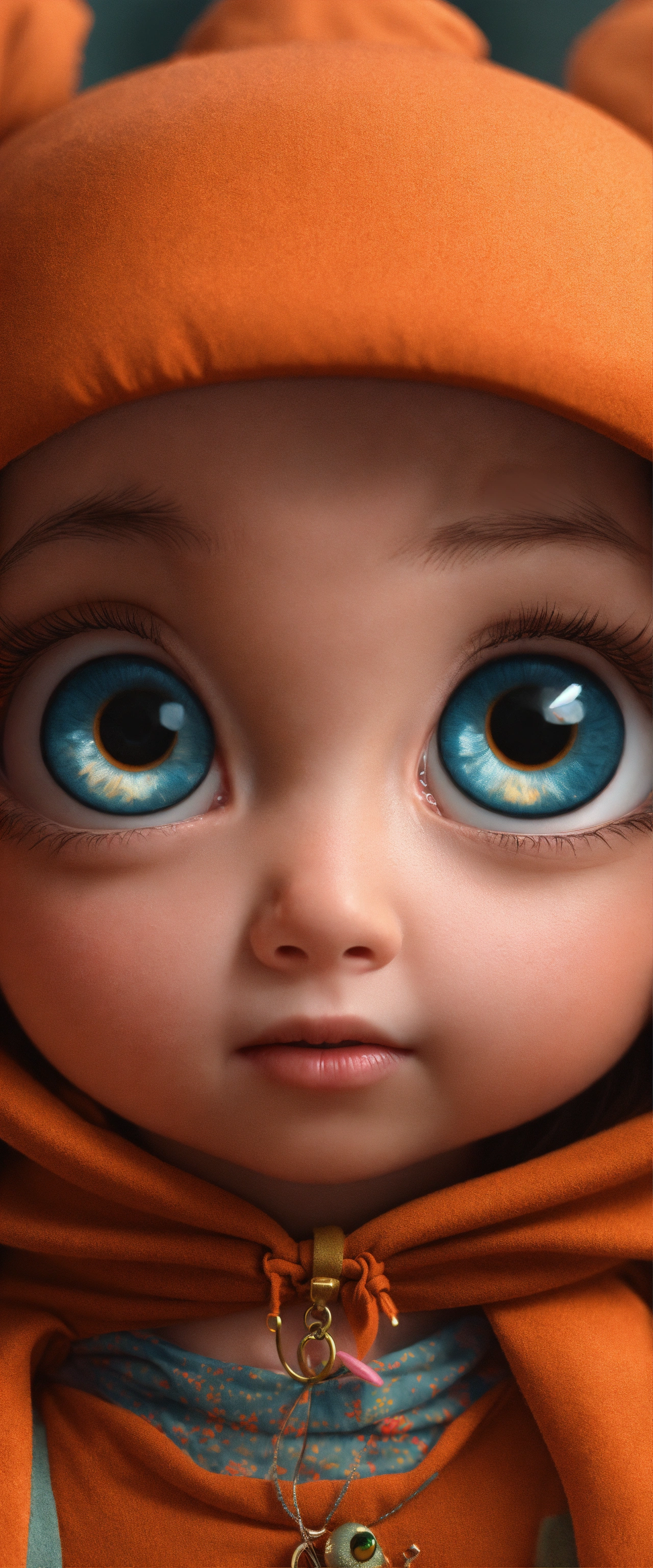 Lexica - Evil Samara Morgan as a cute baby, cartoon effect, very big ...