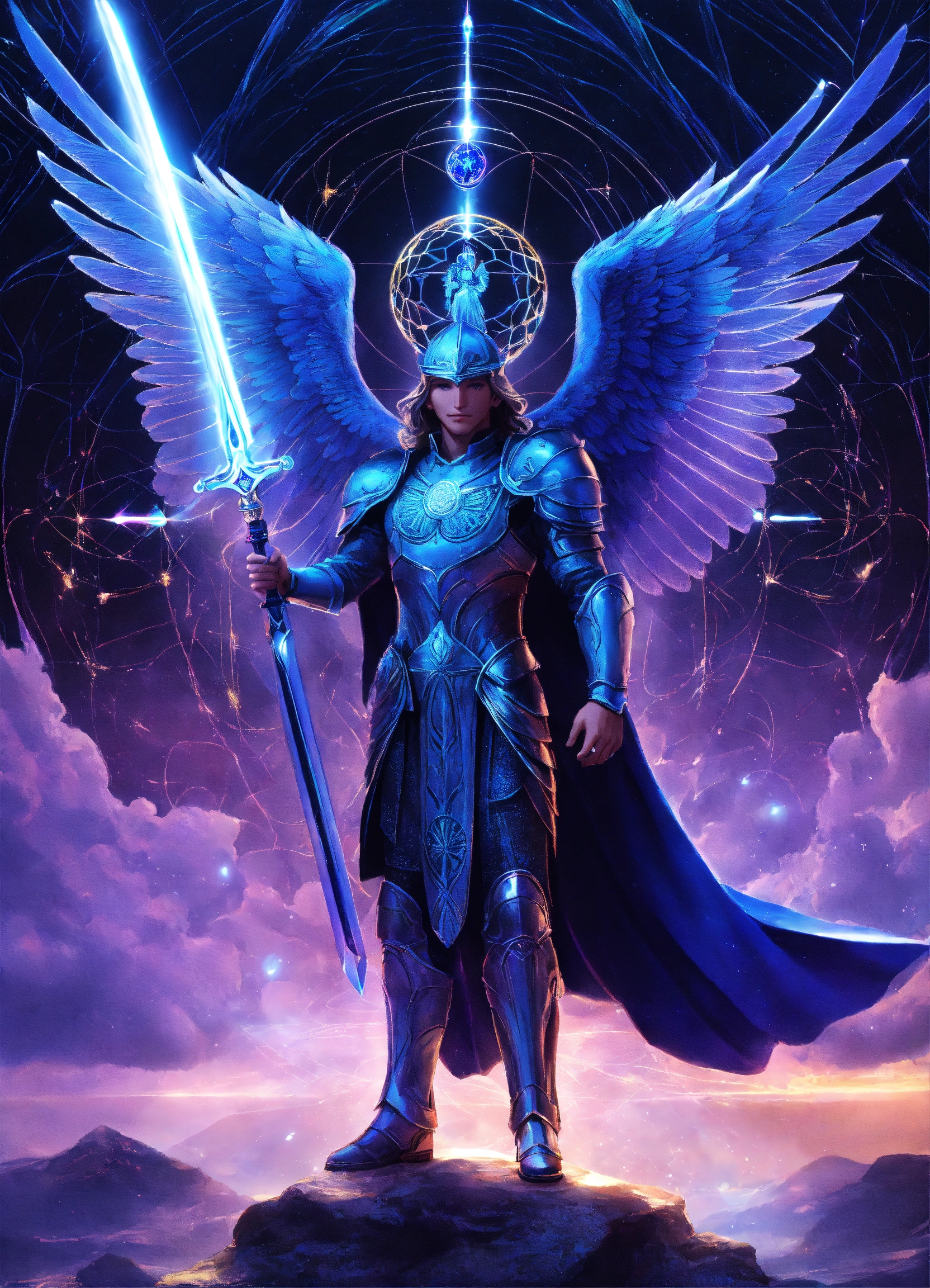 Lexica - Archangel Michael stands on the dimensional plane with a ...