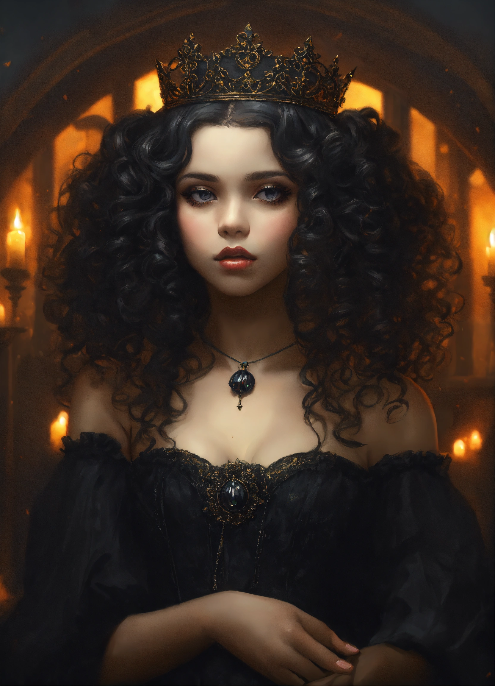 Lexica - Portrait and shot full body of a very beautiful and cute dark ...