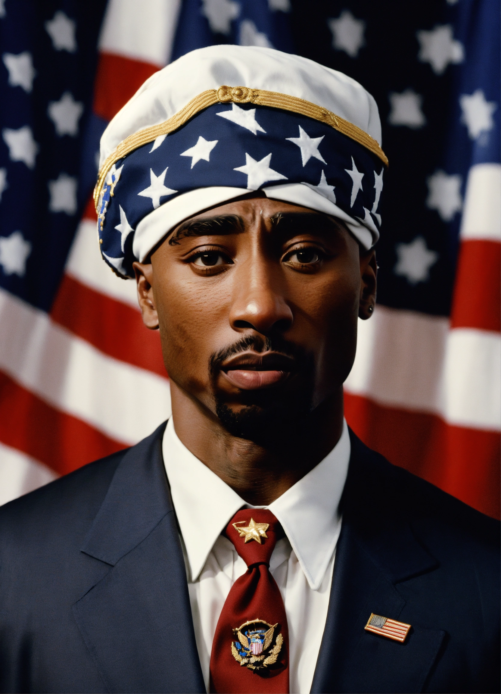 Lexica - Tupac Shakur as the President of the United States. High ...