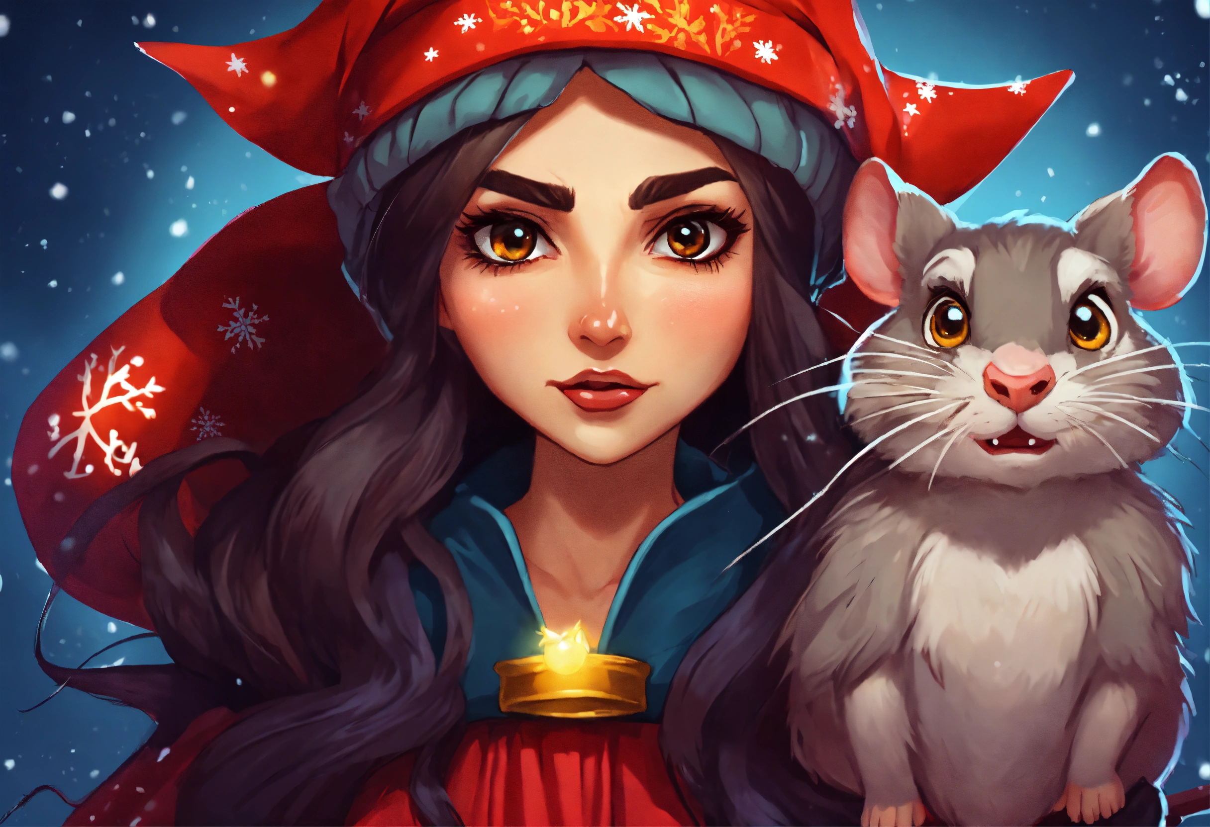 Lexica - Cartoon russian fairy taie style image angry witch with dark ...