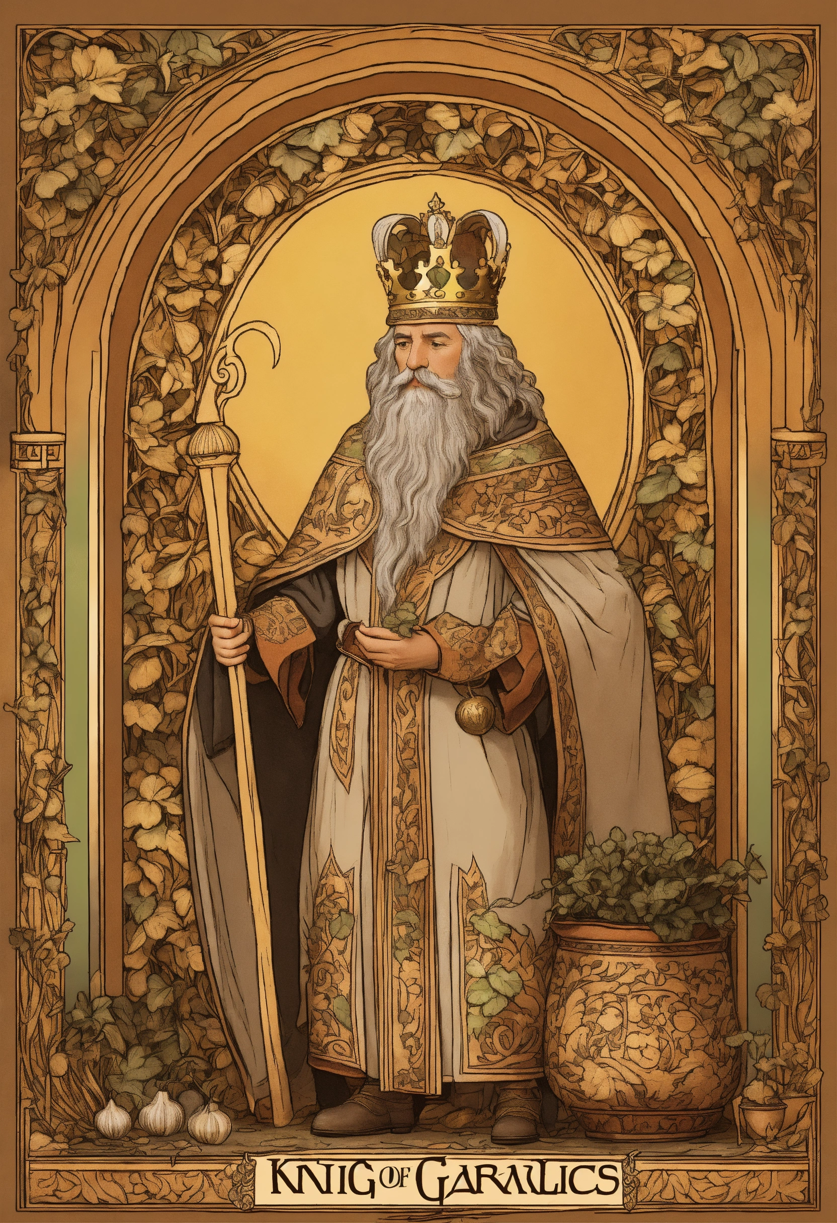 Lexica - An illustration of the king of garlics in gaelic ambience ...