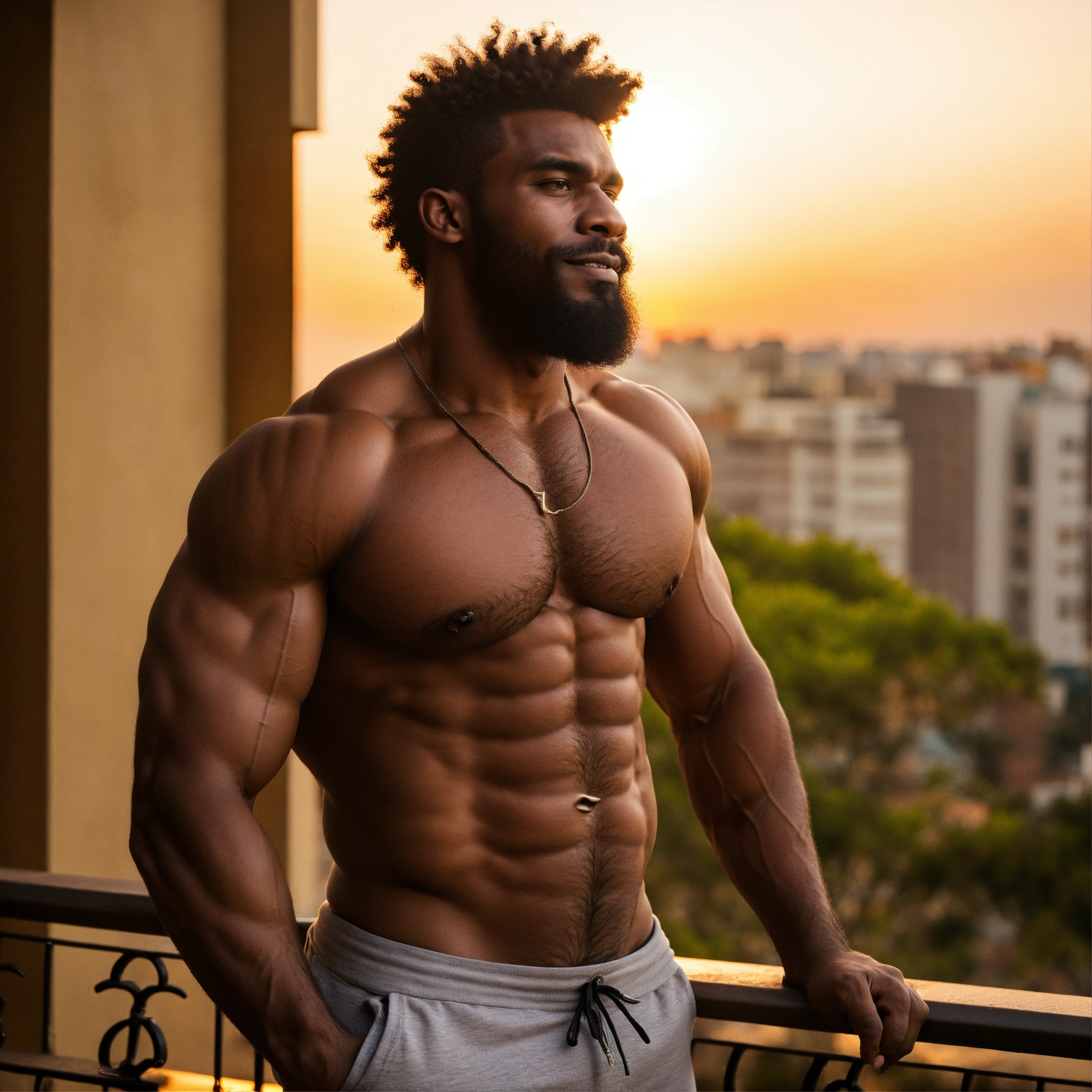 Lexica 30 Year Old Hairy Black Brazilian Man With Big Muscles Big