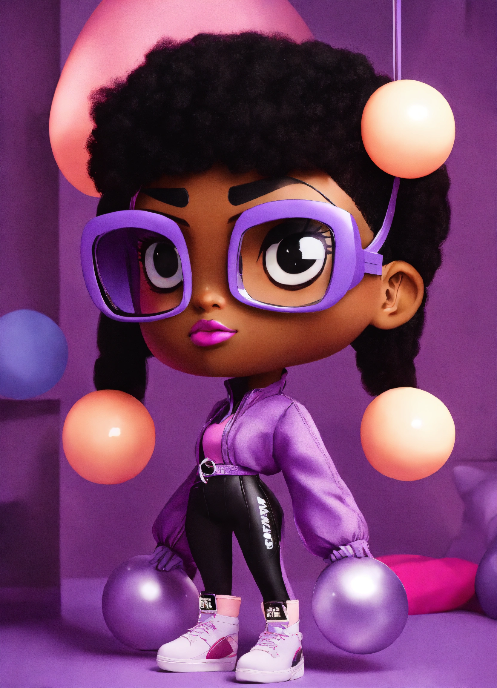 Lexica - Create a playful power puff girl inspired 4 black female ...