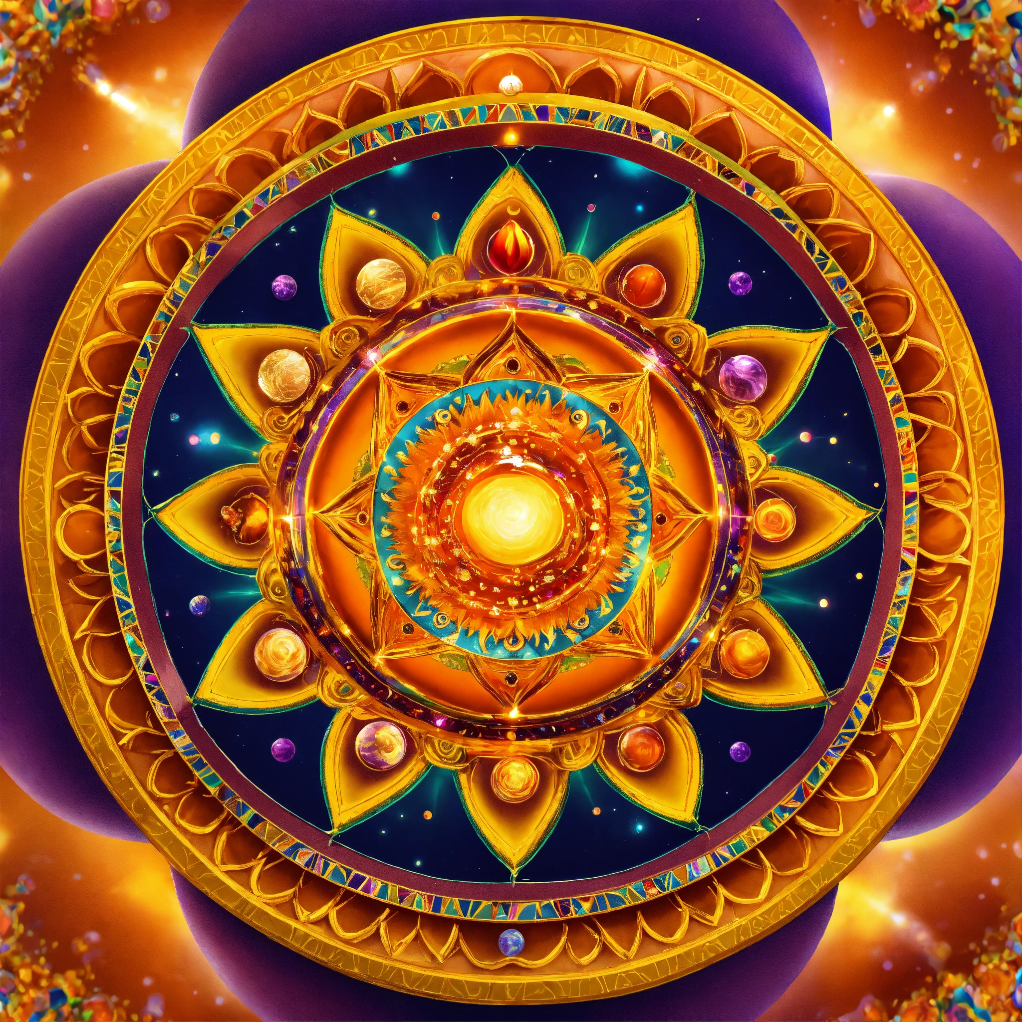 Lexica - Mandala, mandala, Mandala with multiples planets, clouds ...