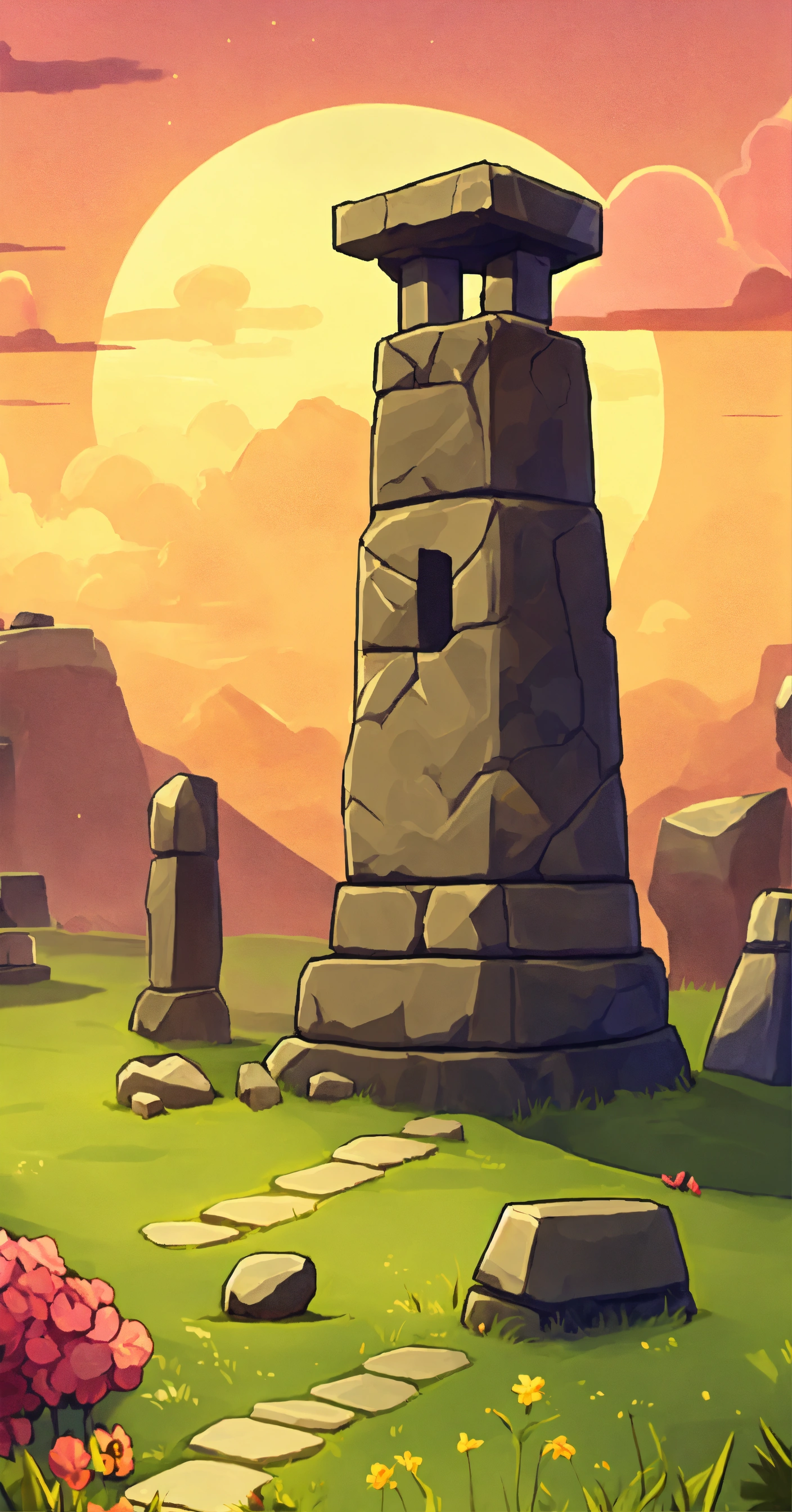 Lexica - Plataforma 2d game Stonehenge