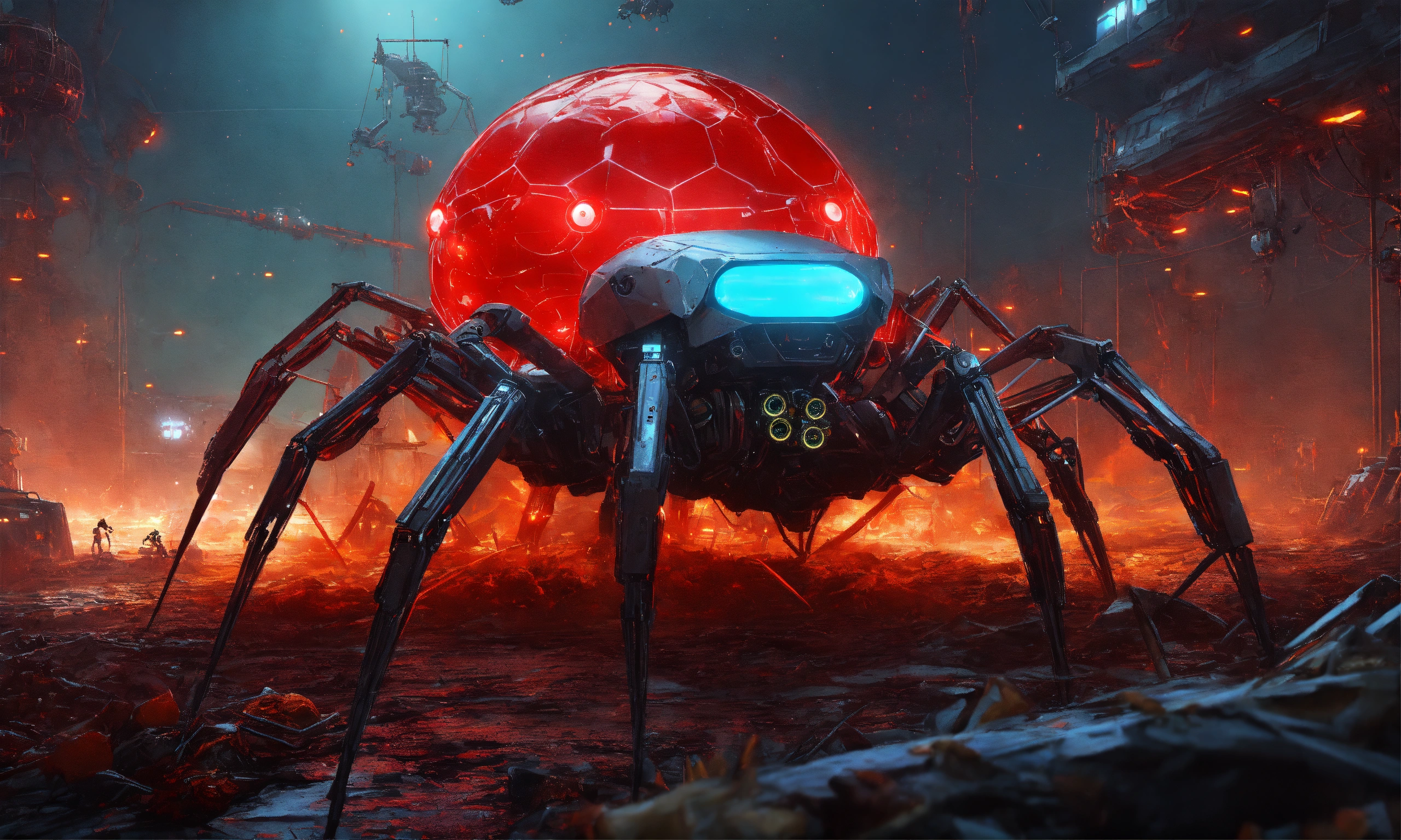 Lexica - Swarms of robotic spider creatures with armored spider like ...