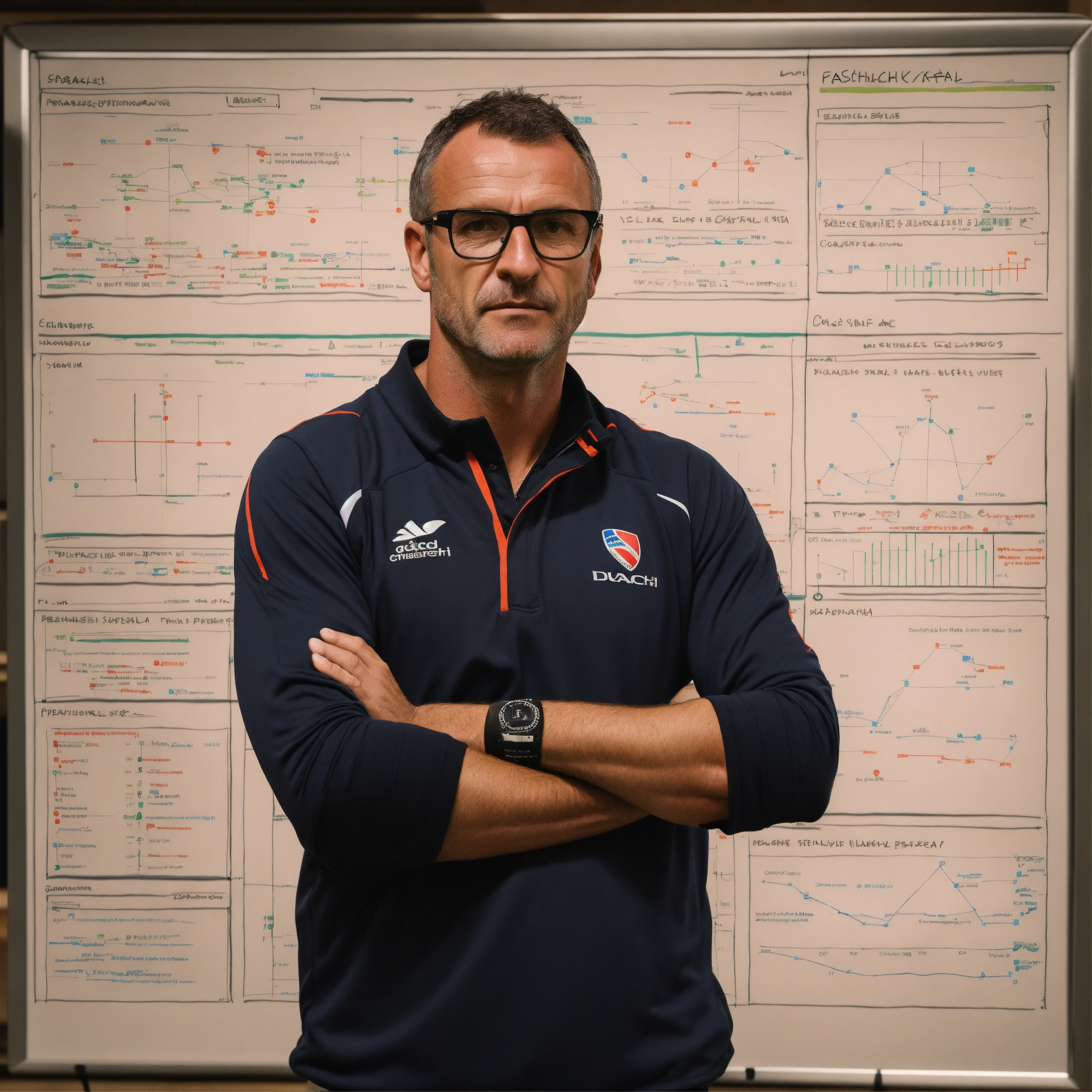 Lexica - Portrait of a french rugby coach wearing a pair of oversized ...