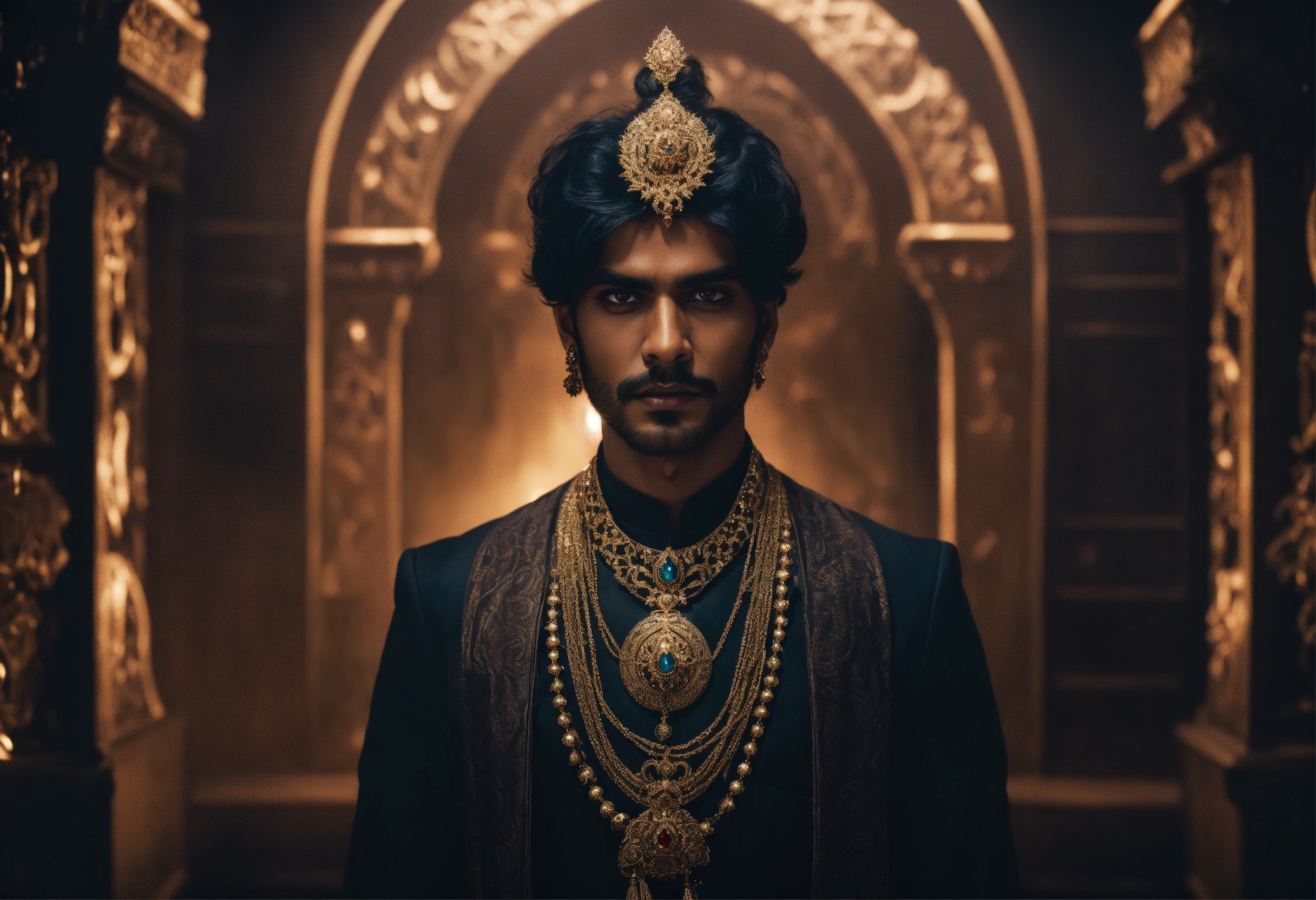 Lexica - Dark and cinematic fantasy portrait of a young and handsome ...