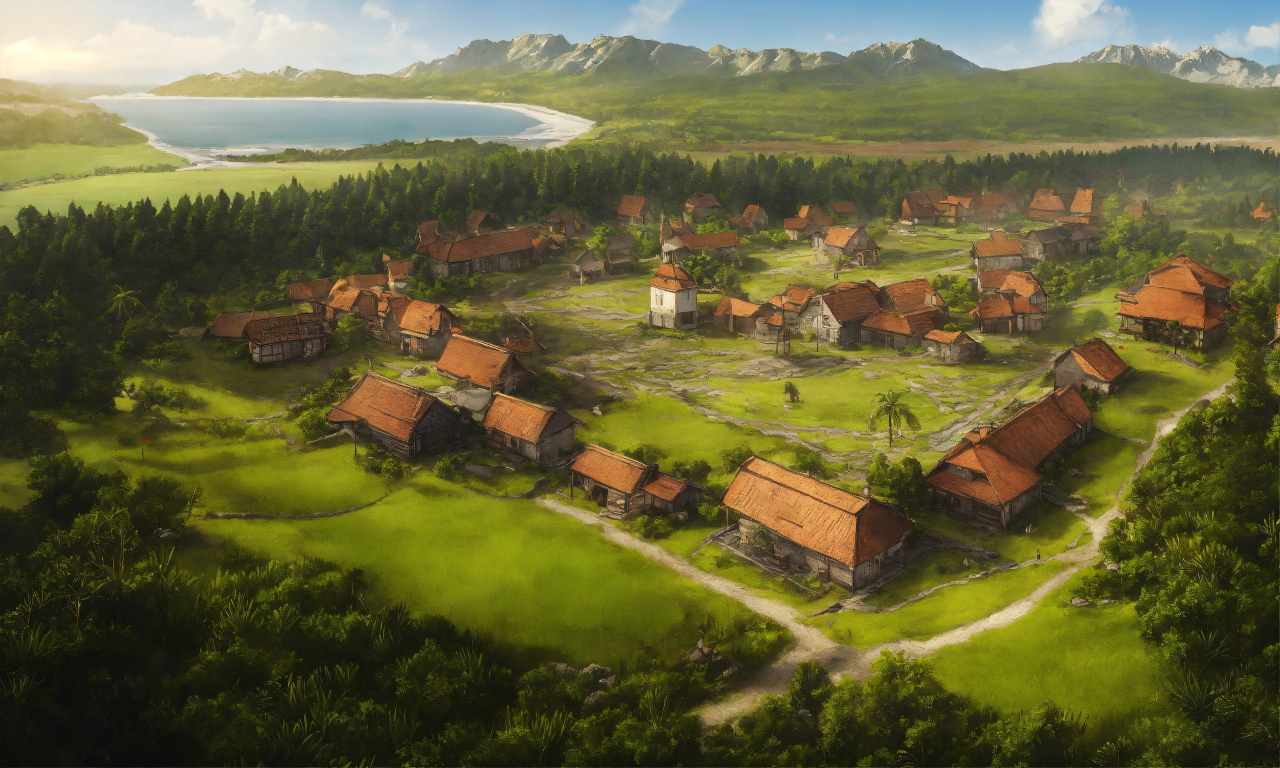 Lexica - Streetmap of coastal Colonial walled frontier hamlet pine ...