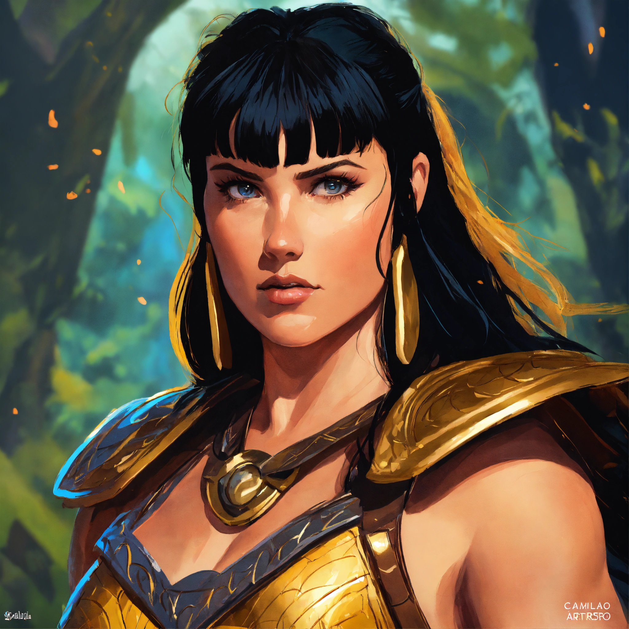 Lexica - Xena character from film Xena and Hercules , 2D illustration ...