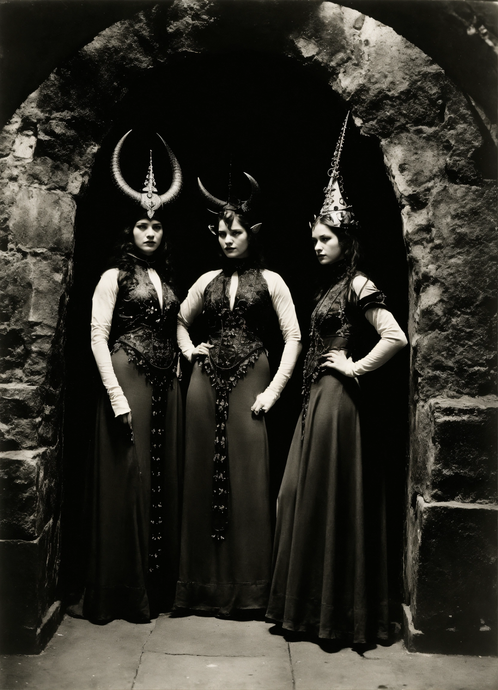Lexica - Demon Priestesses, in dungeon, tight bodysuit, historical ...