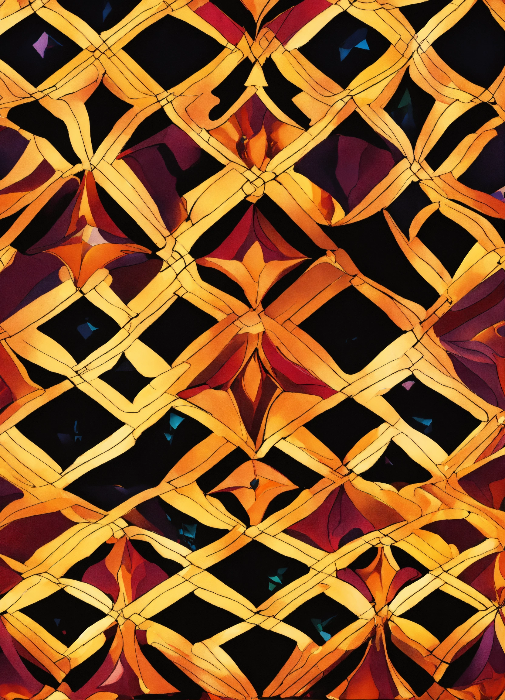 Lexica - Create a seamless cool artistic fabric pattern that will be the next biggest ...