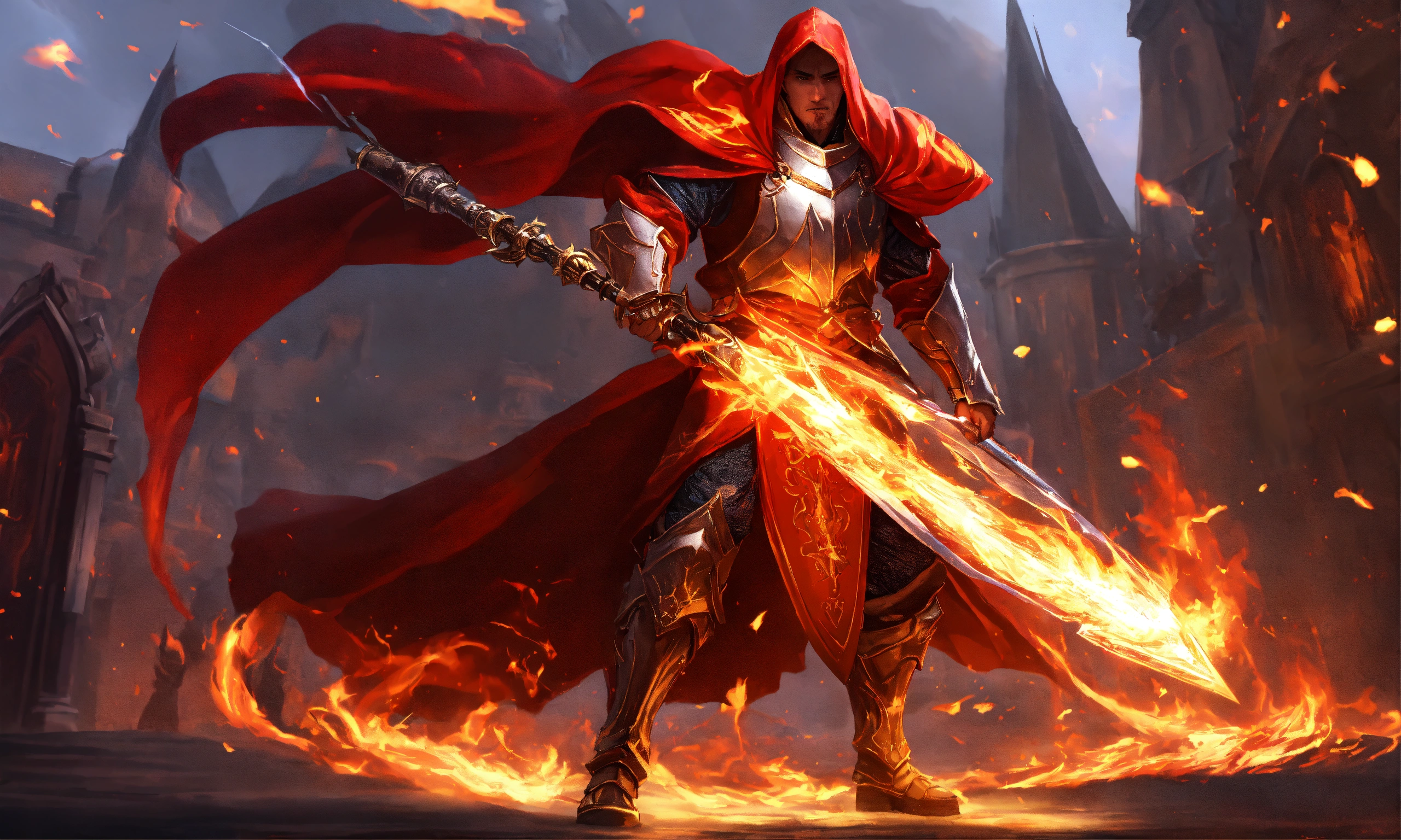 Lexica - Fire shield, shield made of flames, magical shield, magical ...