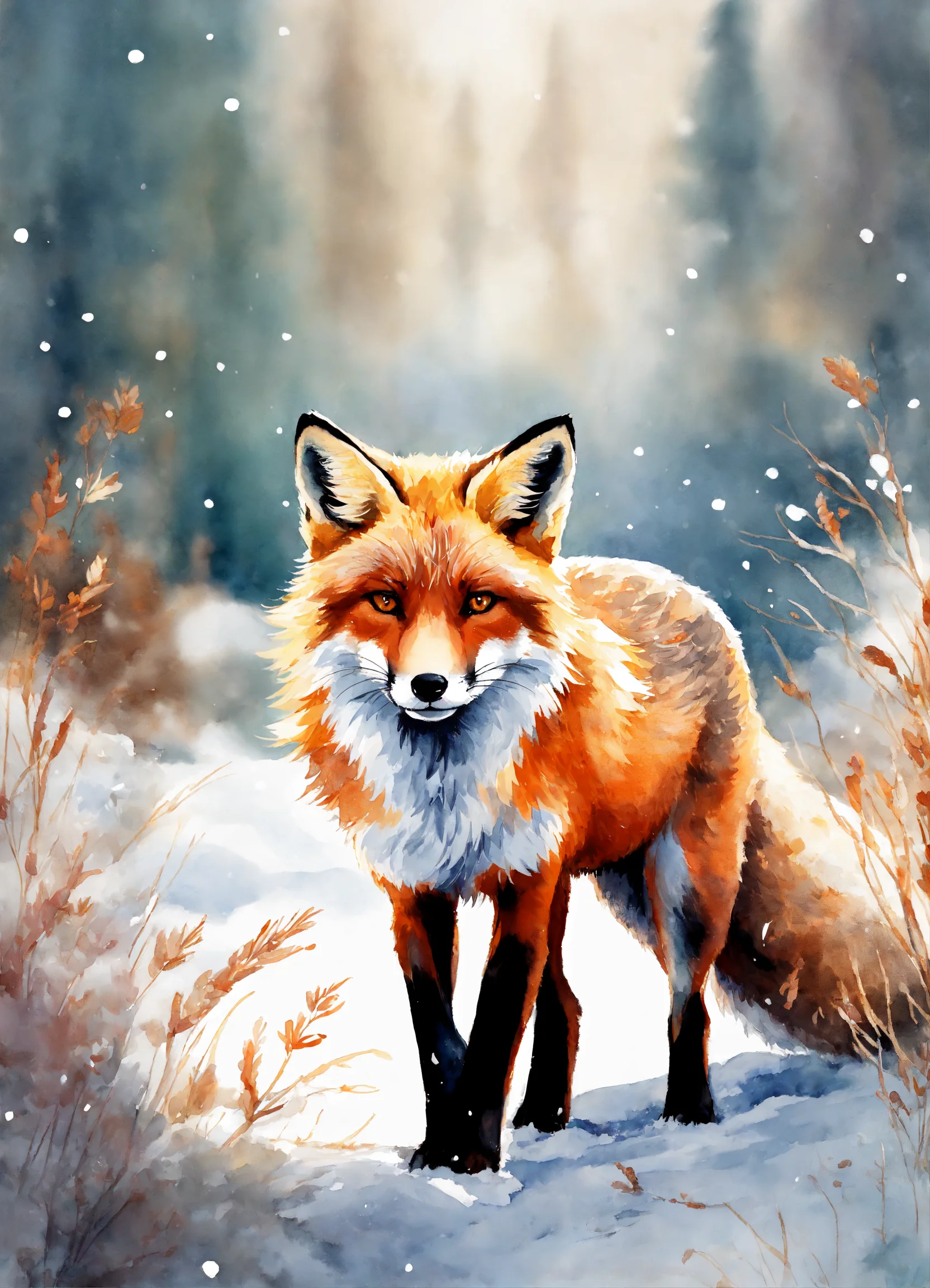 Lexica Fox In Snow