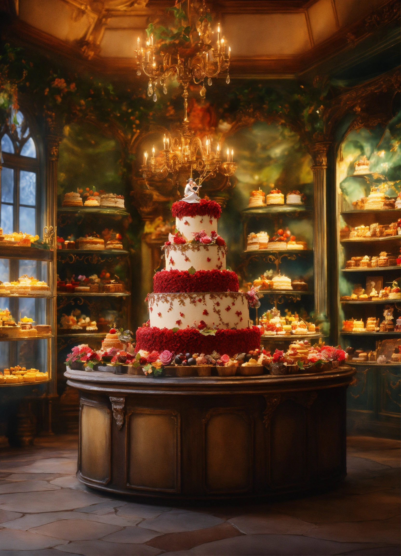 Lexica - Beautiful evil prince in a fairy tale store awesome cakes ...