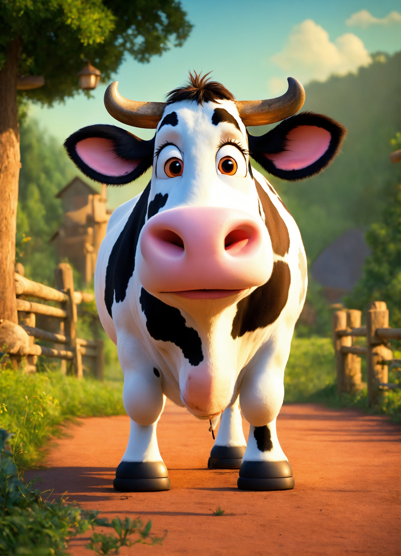 Lexica - Pixar Animation charachters cow