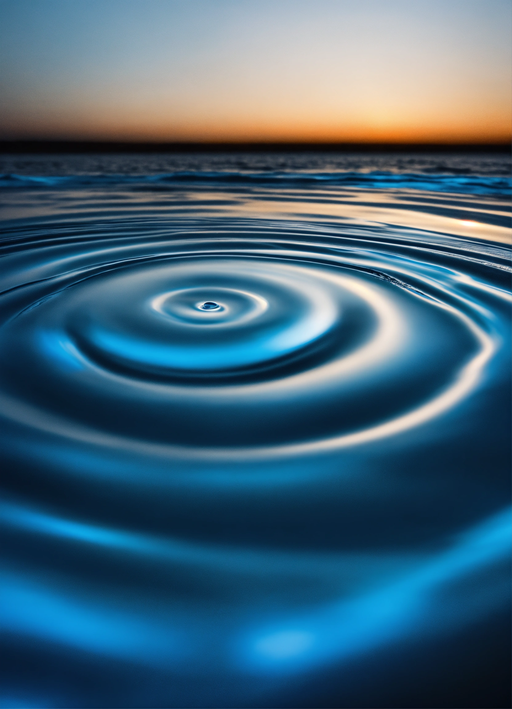 Lexica - Hyper realistic opaque blue abstract circular metallic frozen ...