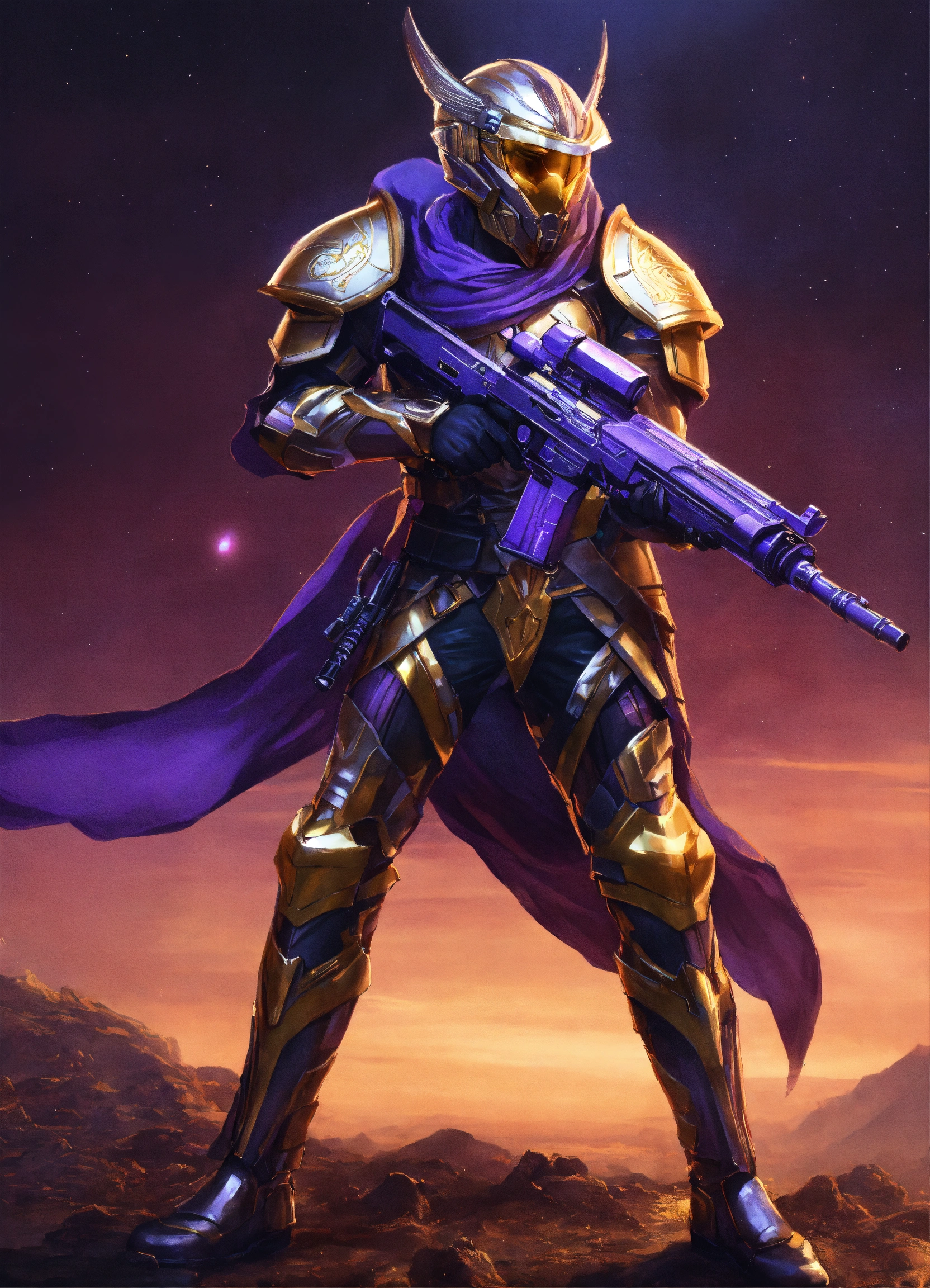 Lexica - High elf sci fi Ethiopian soldier wearing heavy sci fi armor ...