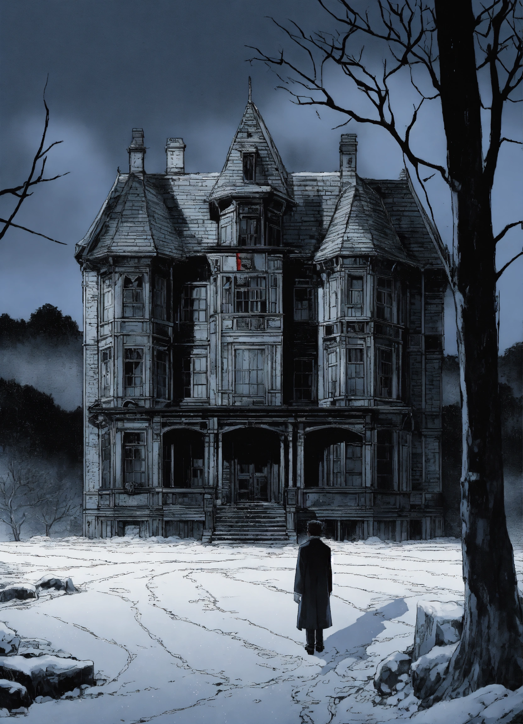 Lexica - Gothic horror inspired manga. A creepy abandoned mansion ...
