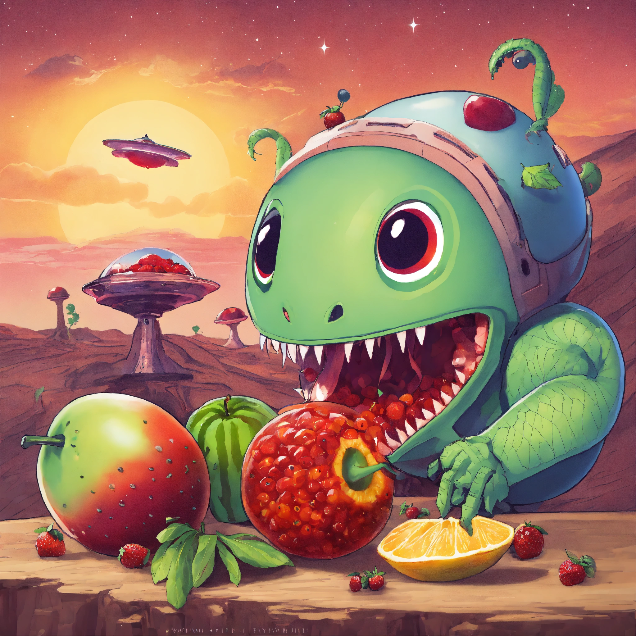 Lexica - Eats fruit and aliens.