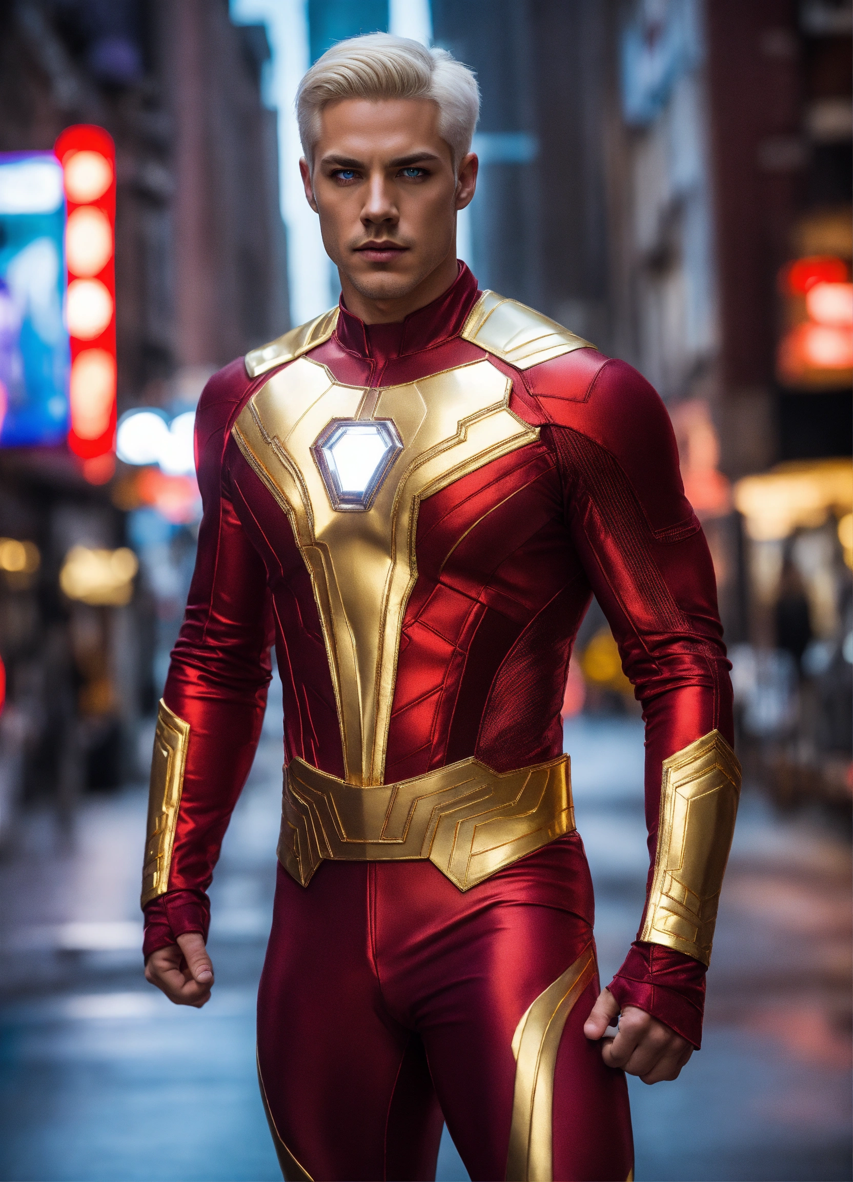 Lexica - Piercing violet eyes, marvel, highly detailed, white, red, and ...