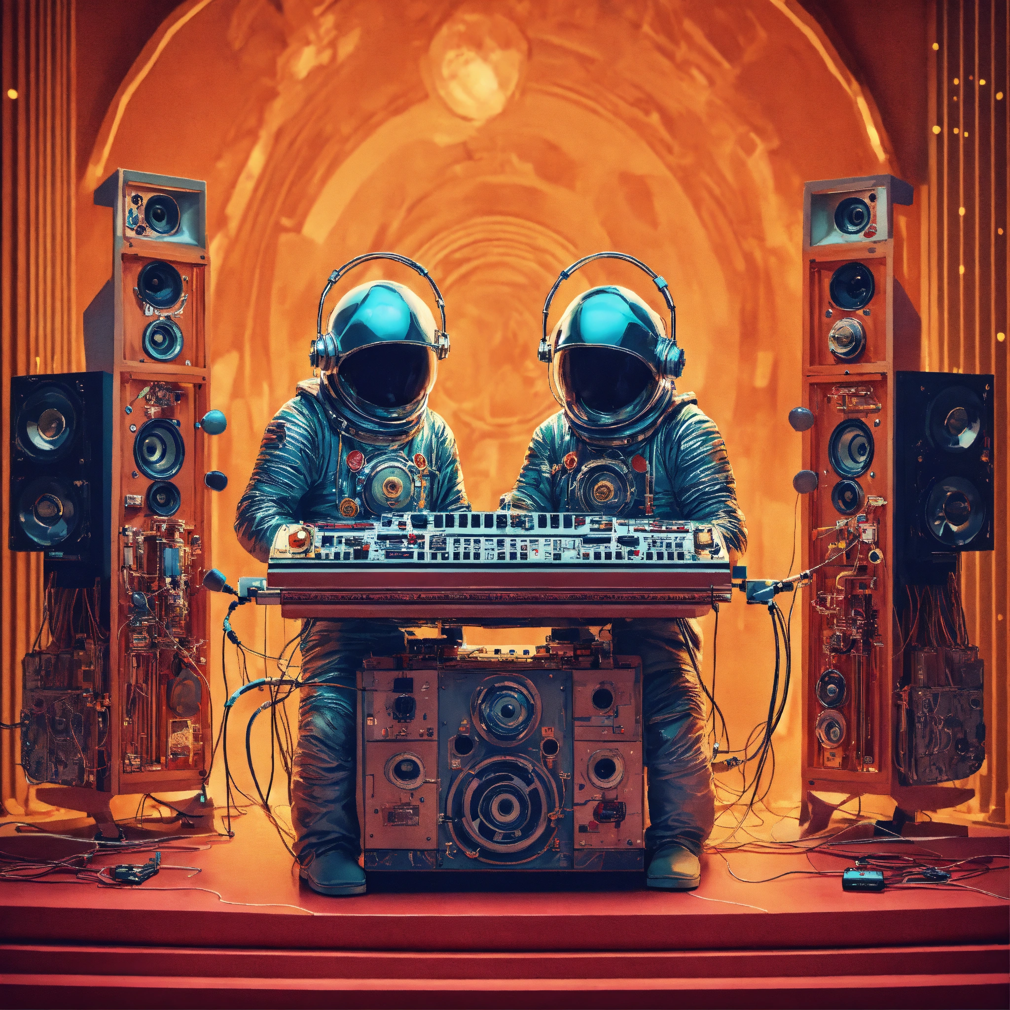 Lexica - Intricate detailed artwork two unknown astronauts with ...